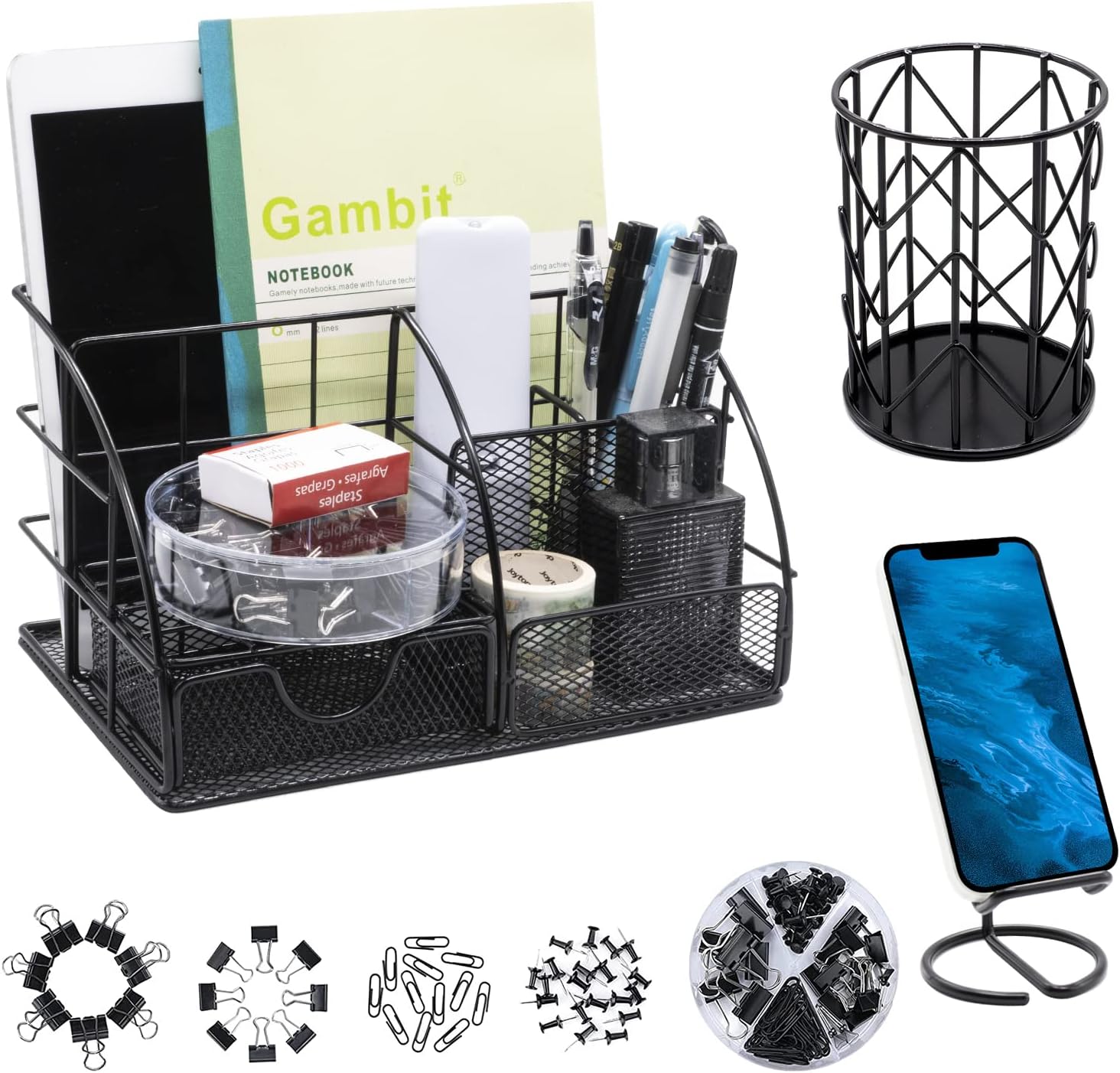 Amazon.com: JUOPIEA Desk Organizers and Accessories Office Supplies ...