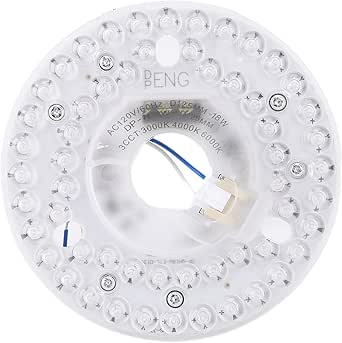 4.92 inch LED Ceiling Fan Light Kit, 18W 3CCT 3000K 4000K 6000K ...