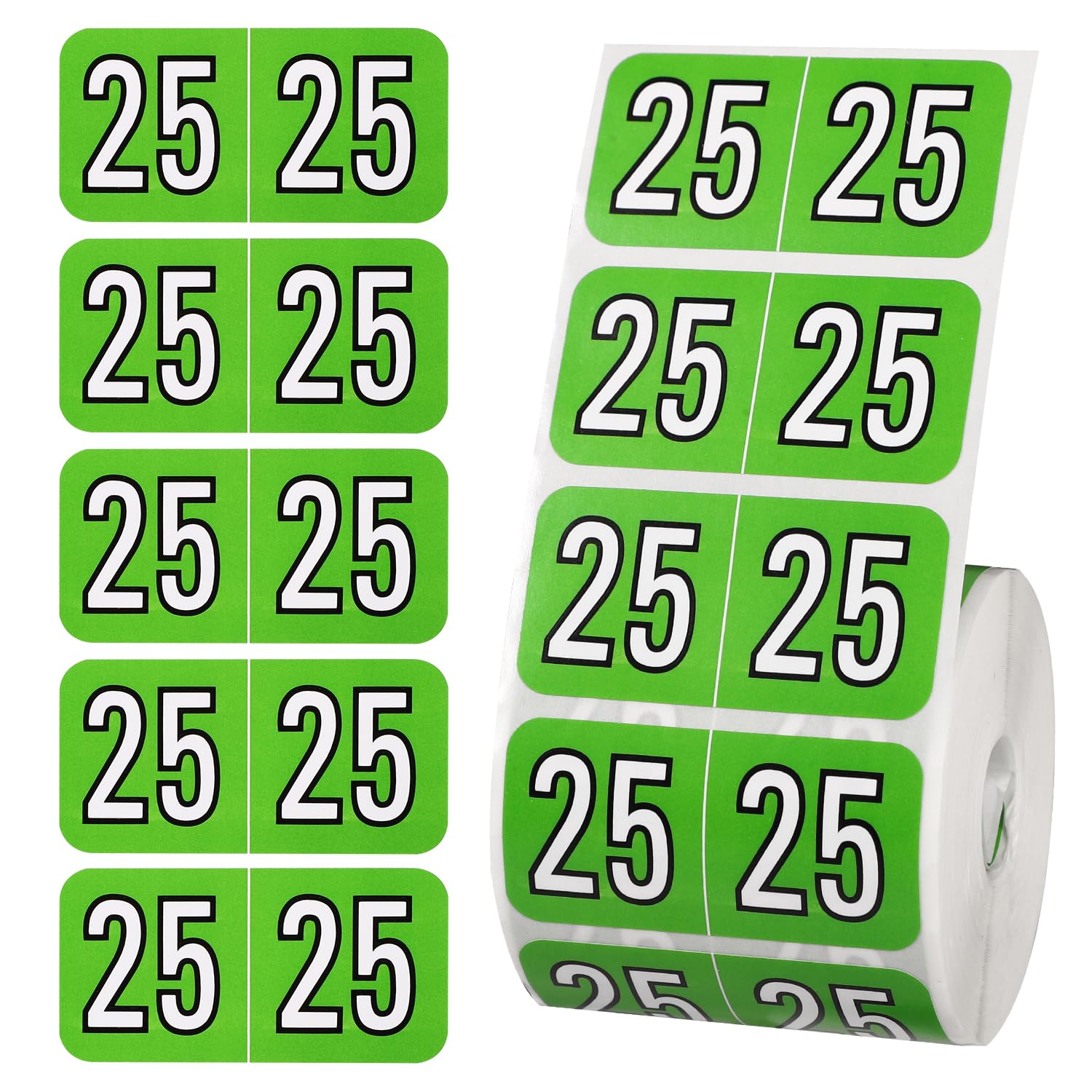 Snapklik.com : 500pcs 2025 Stickers, File Folder Year Labels 2025 ...