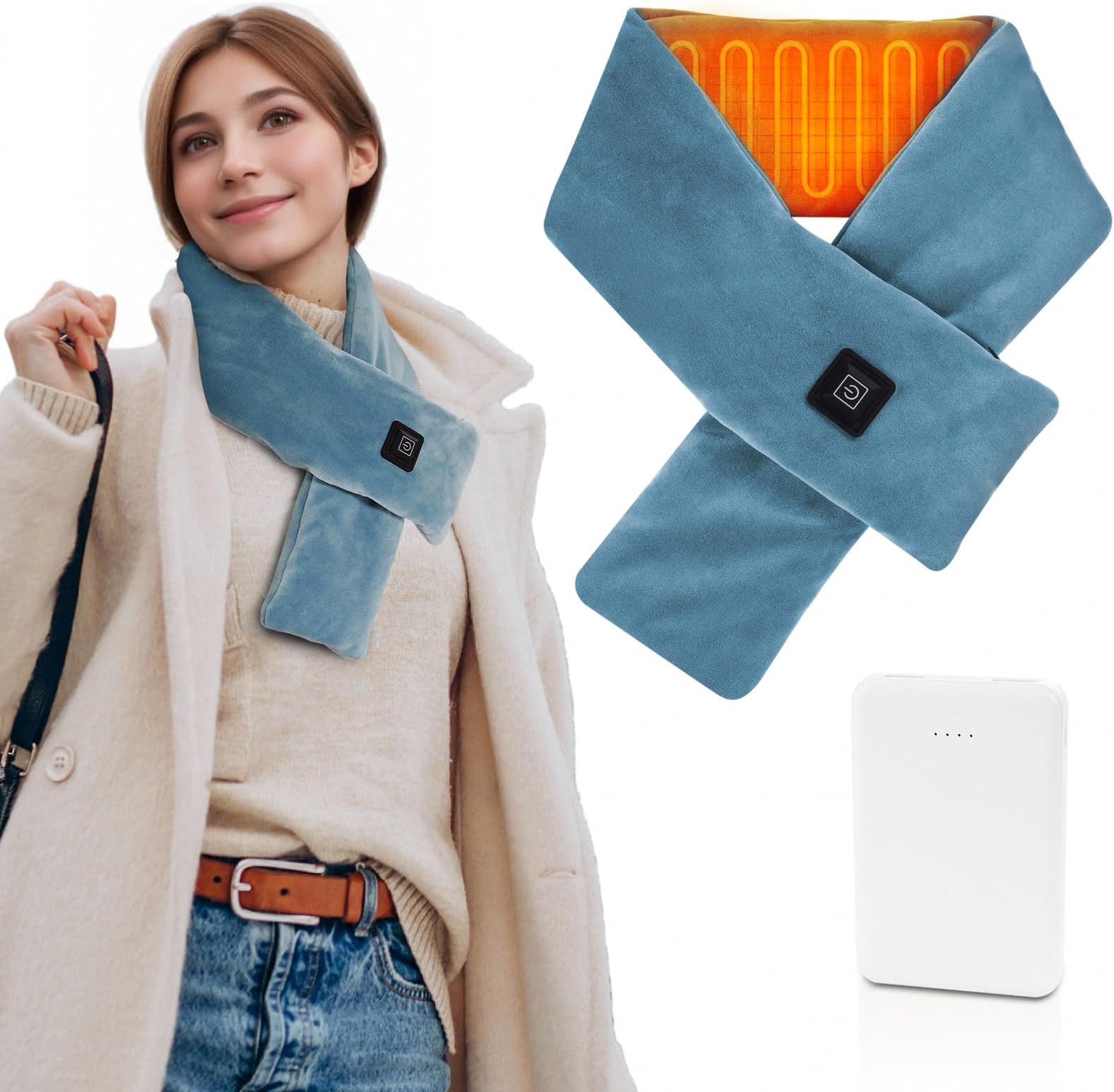 Amazon.com: Heated Neck Wrap Heated Scarf for Neck Pain Relief, Neck ...