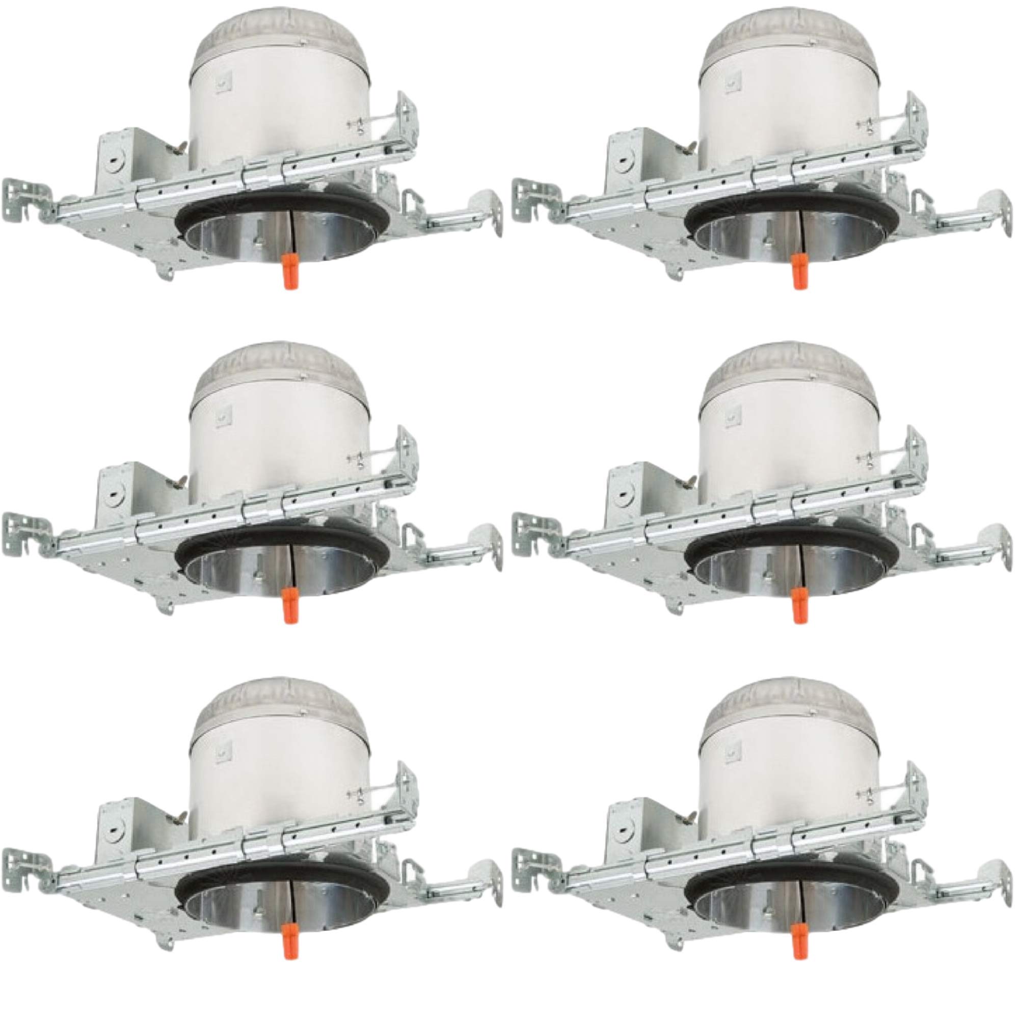6 Pack - 5" Inch LED New Construction Recessed Housing Can Light IC ...