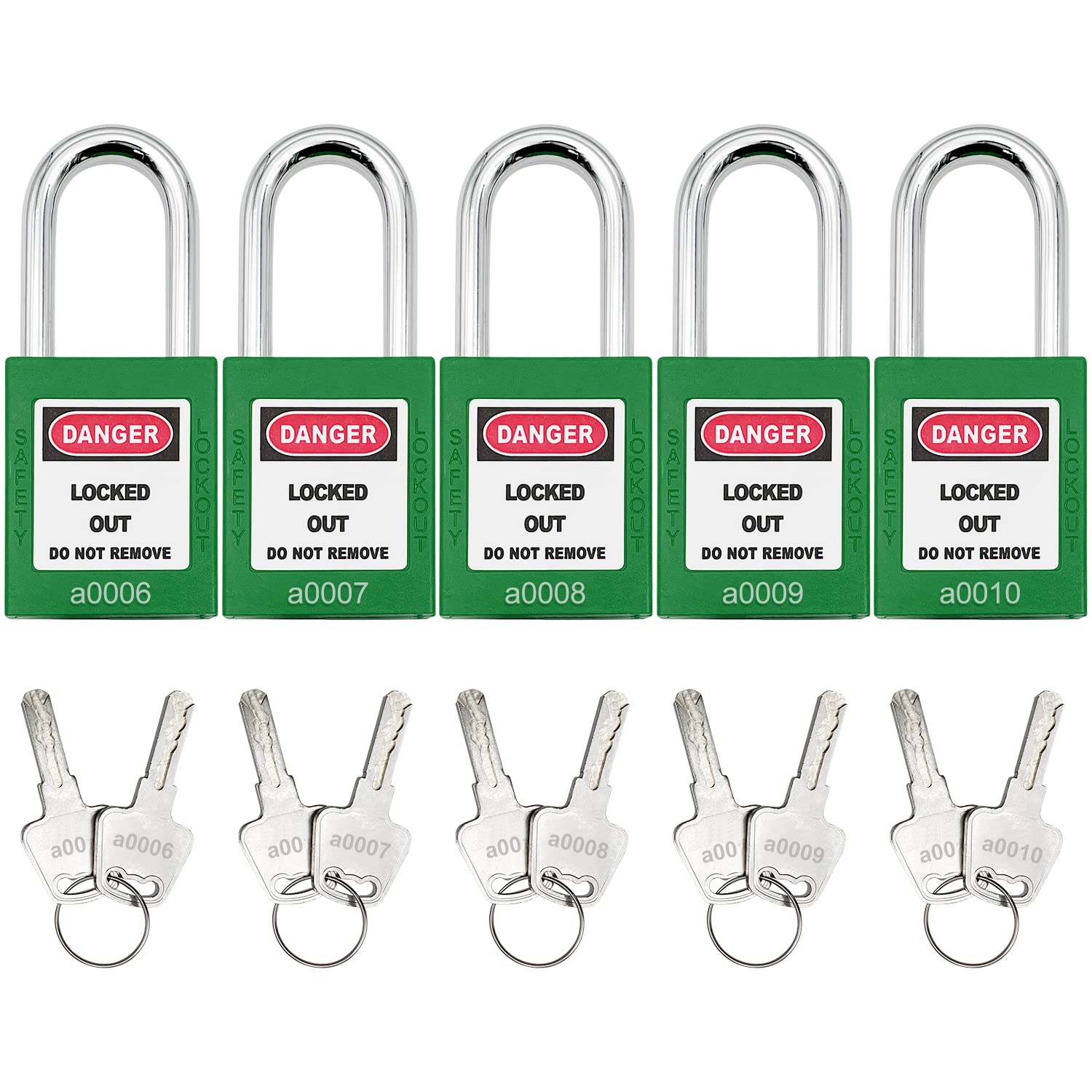 Snapklik.com : Lockout Tagout Locks 10pcs Key Alike OSHA Loto Safe ...