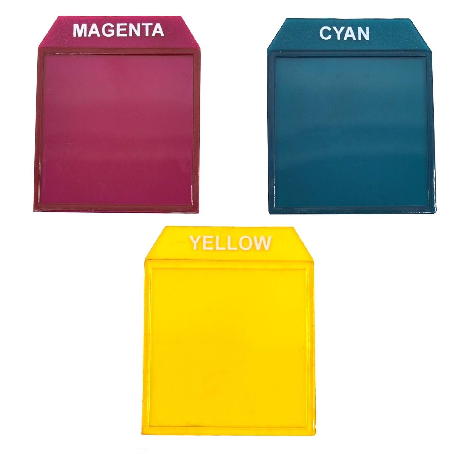 Set of 3 Color Filters: Cyan, Yellow, Magenta - for Use with Light Box ...
