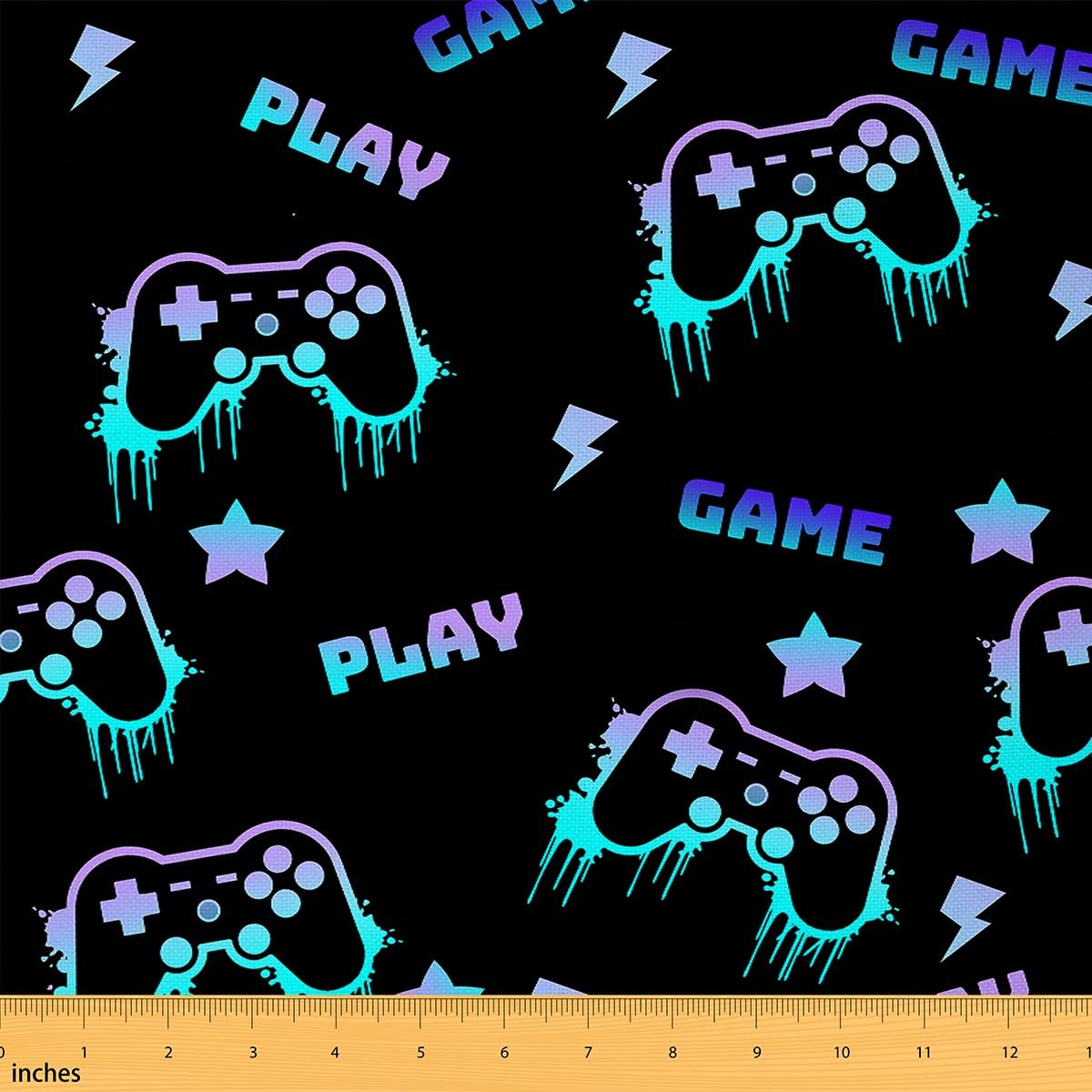 Snapklik.com : Gamer Upholstery Fabric For Chairs 2 Yards Boys Girls ...