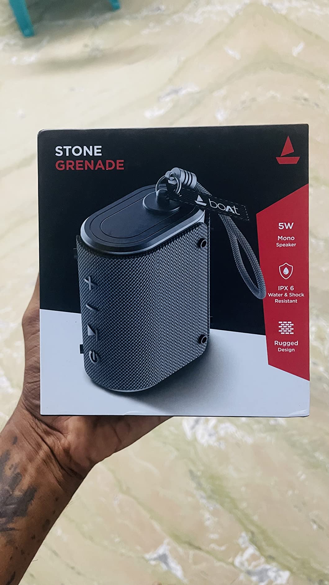 boAt Stone Grenade 5 W Bluetooth Speaker with Upto 7 Hours Battery ...