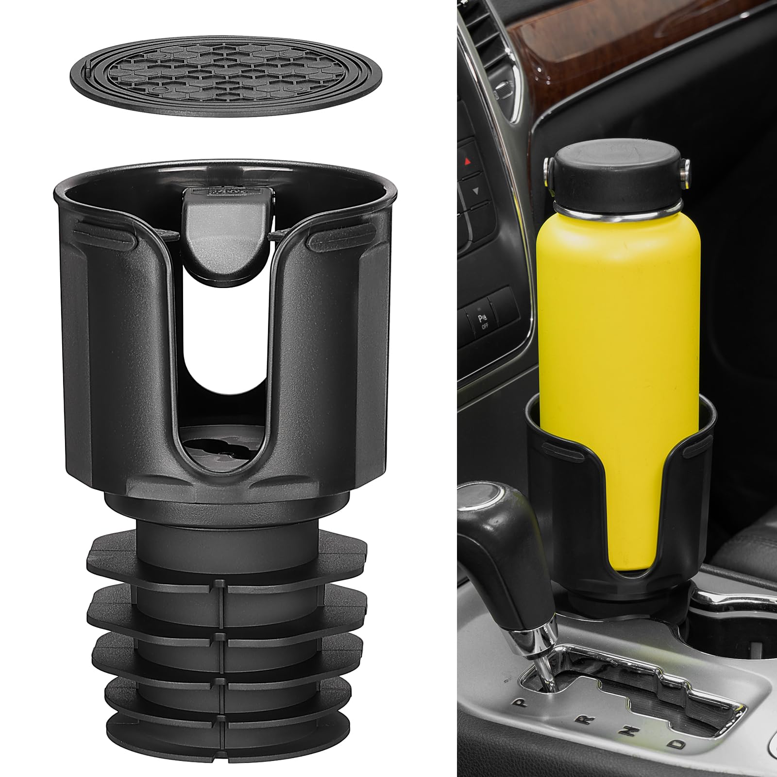 Amazon.com: KEMIMOTO Adjustable Car Cup Holder Expander Compatible with ...