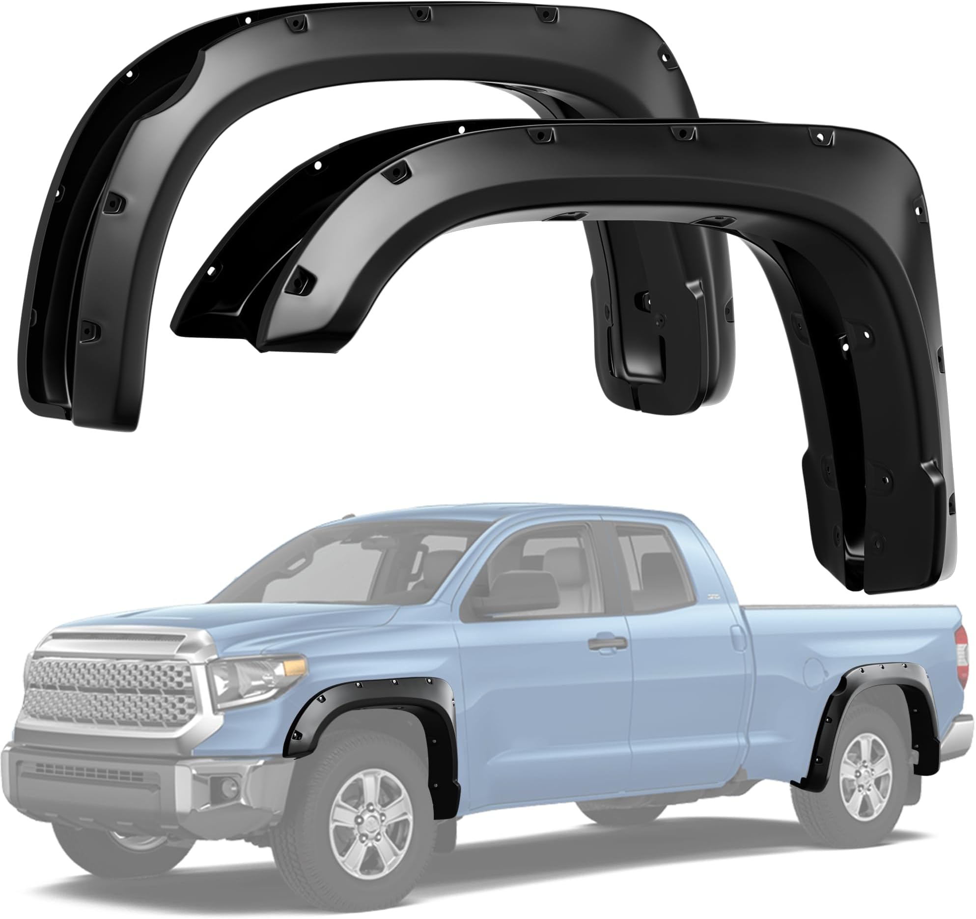 Amazon.com: YITAMOTOR Fender Flares Compatible with 2014-2021 Toyota ...