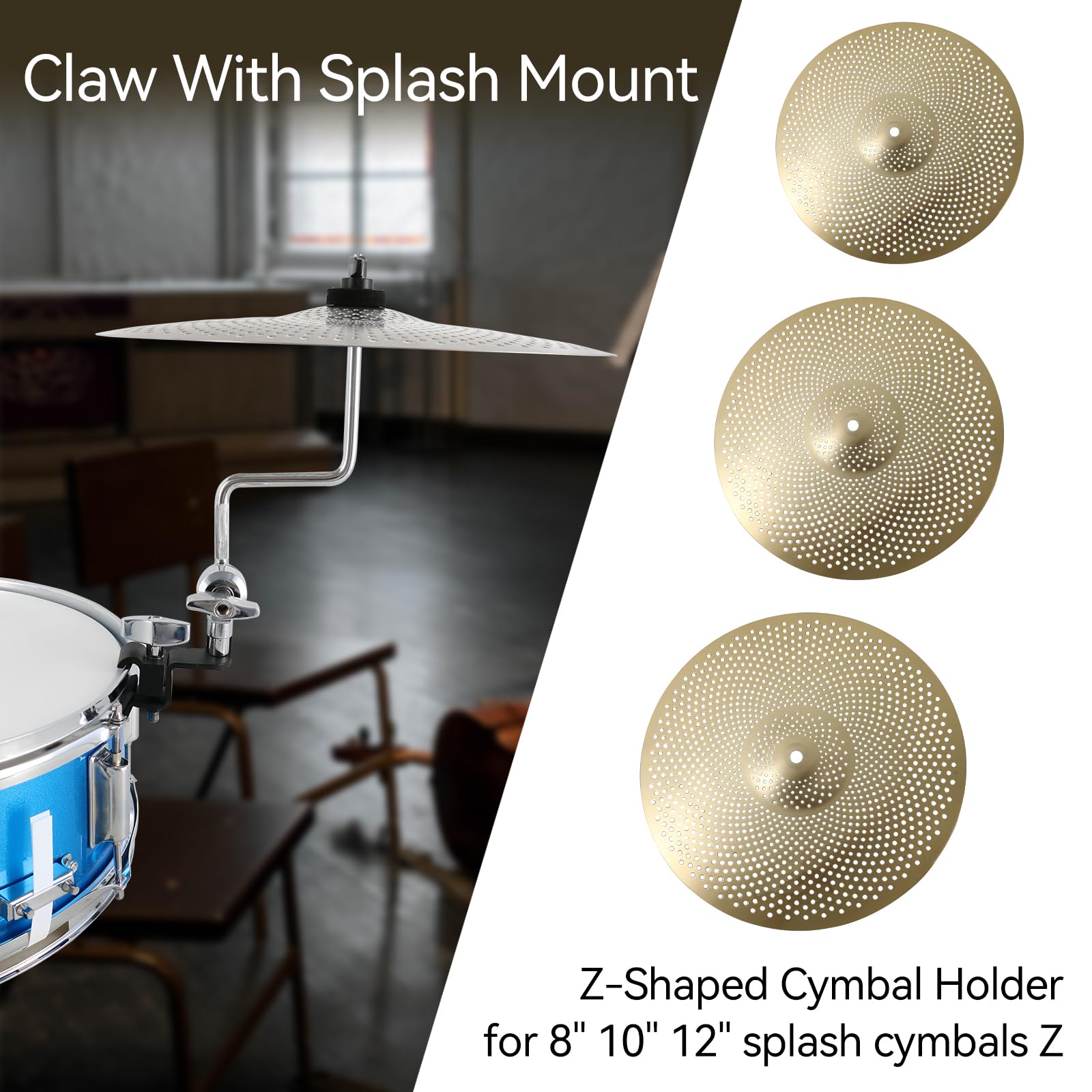 Snapklik.com : RANMING Cymbal Clamps Arm Drum Hoop Mount Cymbal Clamp ...