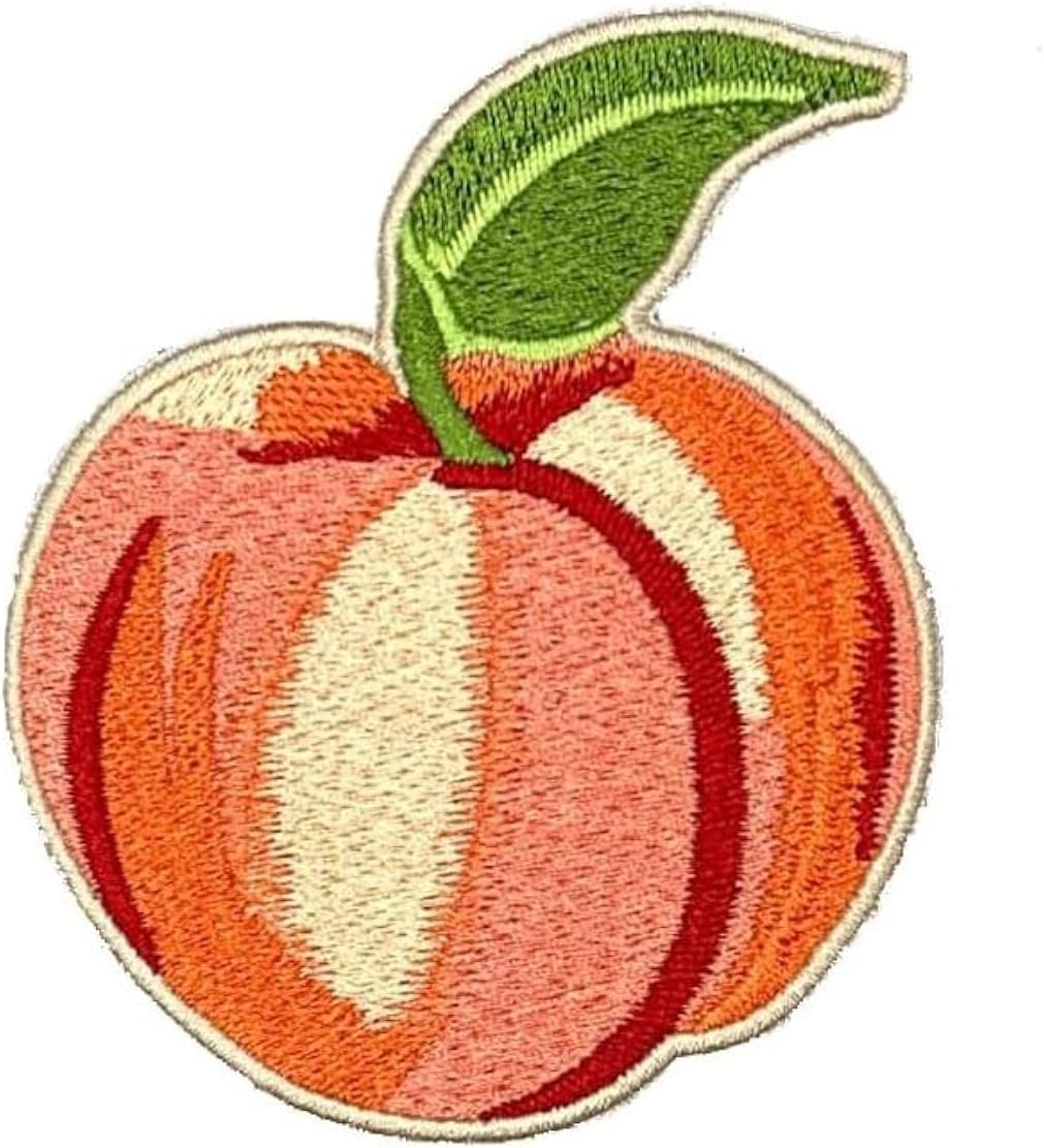 Amazon.com: Peach Iron On Patch - Versatile Georgia Peach Patch for ...