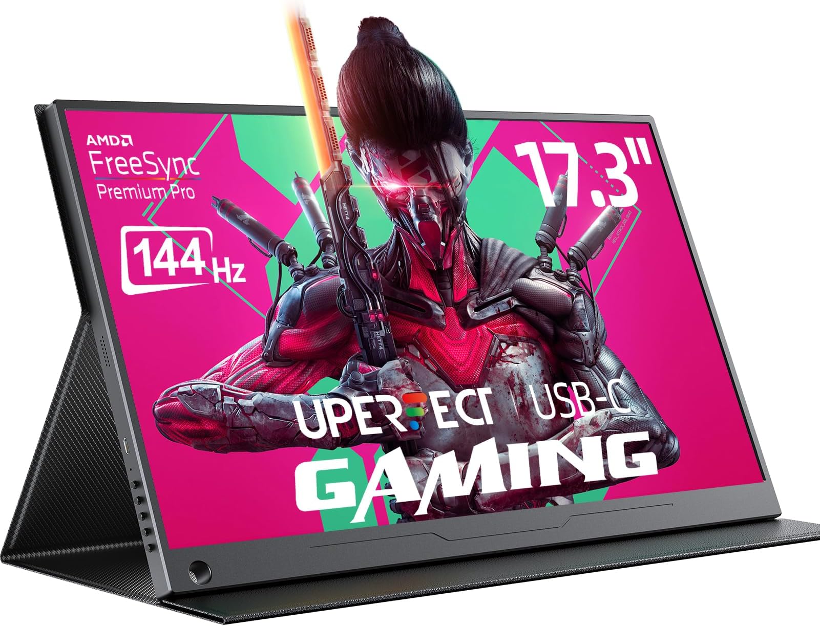 Monitor portátil UPERFECT, 17,3" 144Hz, monitor portátil para jogos ...