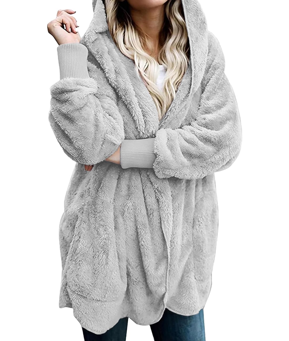 VIOPY Chamarra Afelpada Mujer Frio Chaqueta de Mujeres con Capucha ...