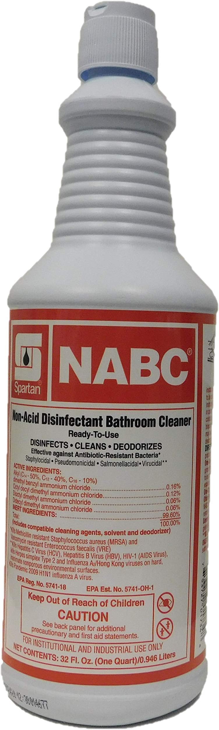 Amazon.com: Spartan NABC Restroom Cleaner - Case : Industrial & Scientific