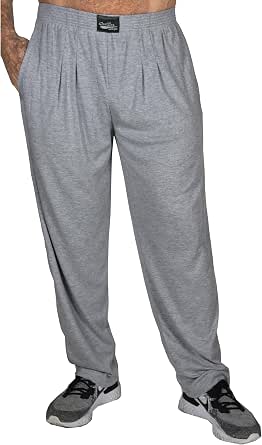 Amazon.com: Crazee Wear Heather Grey Baggy Sweatpants, Loose Fit Gym ...