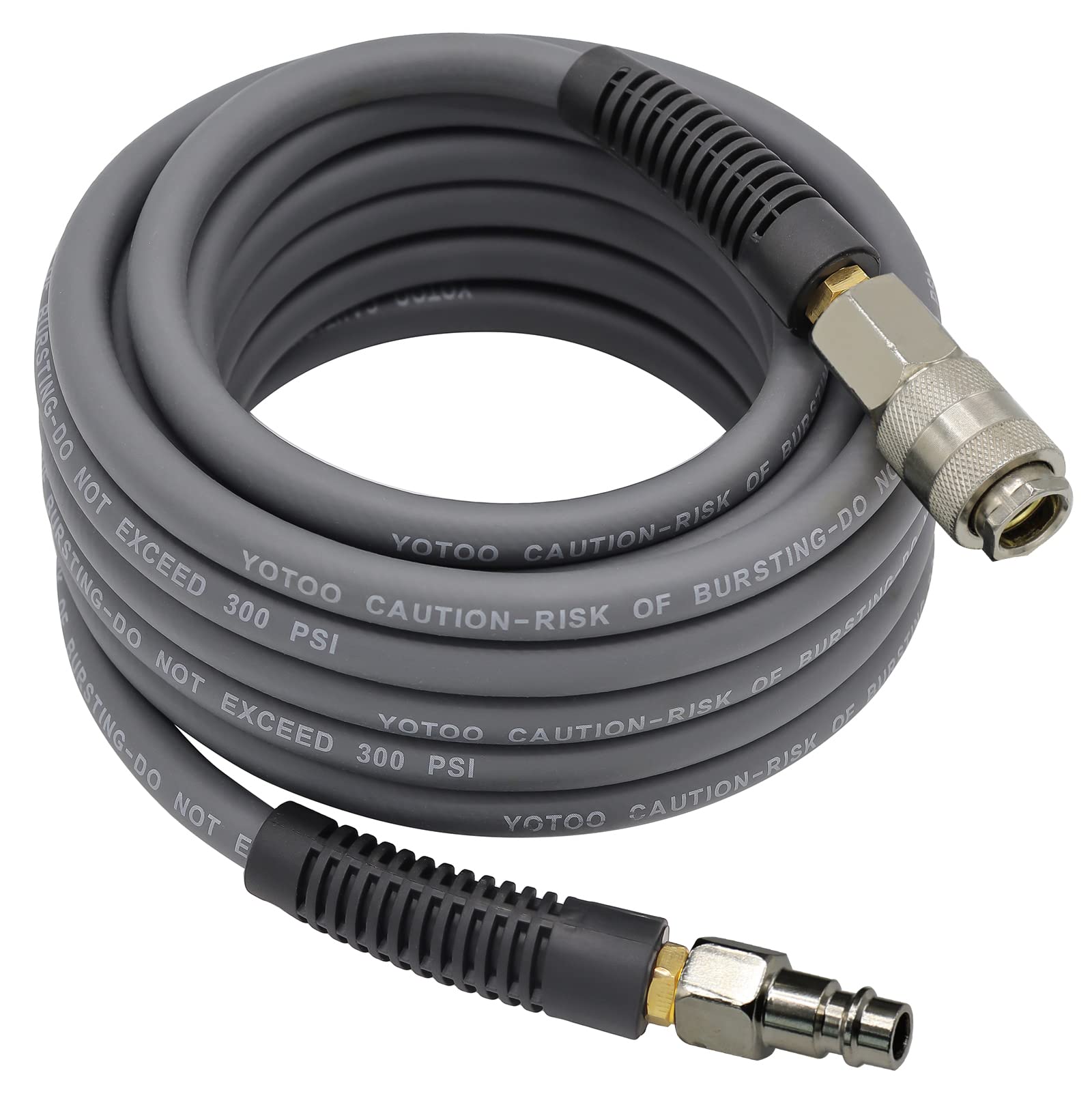 YOTOO Hybrid Air Hose 15m Long 6.5mm ID X 12mm OD 300 PSI with Bend ...