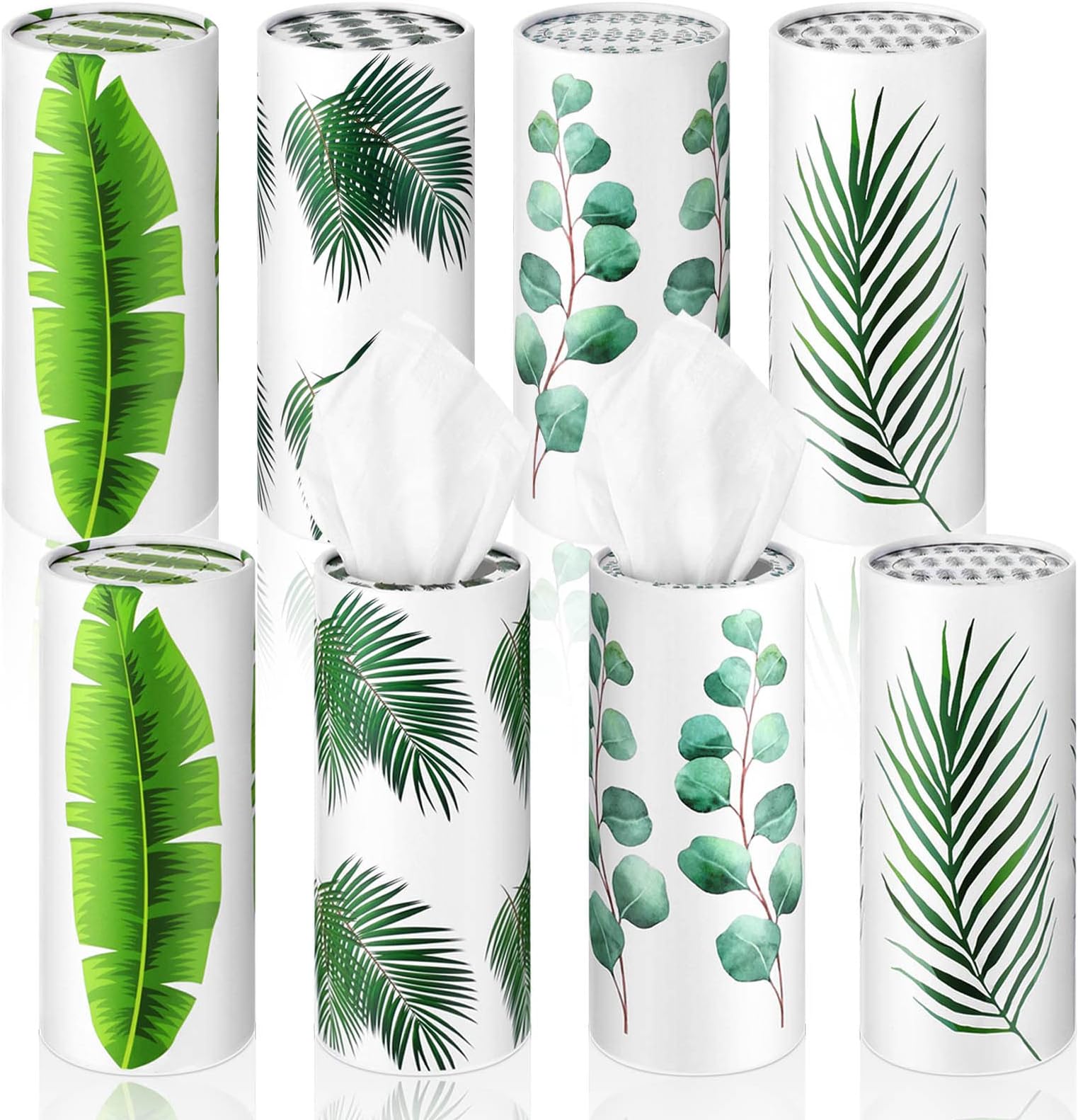 Amazon.com: 8 Pack Car Tissue Holder with Facial Tissue Bulk Cylinder ...