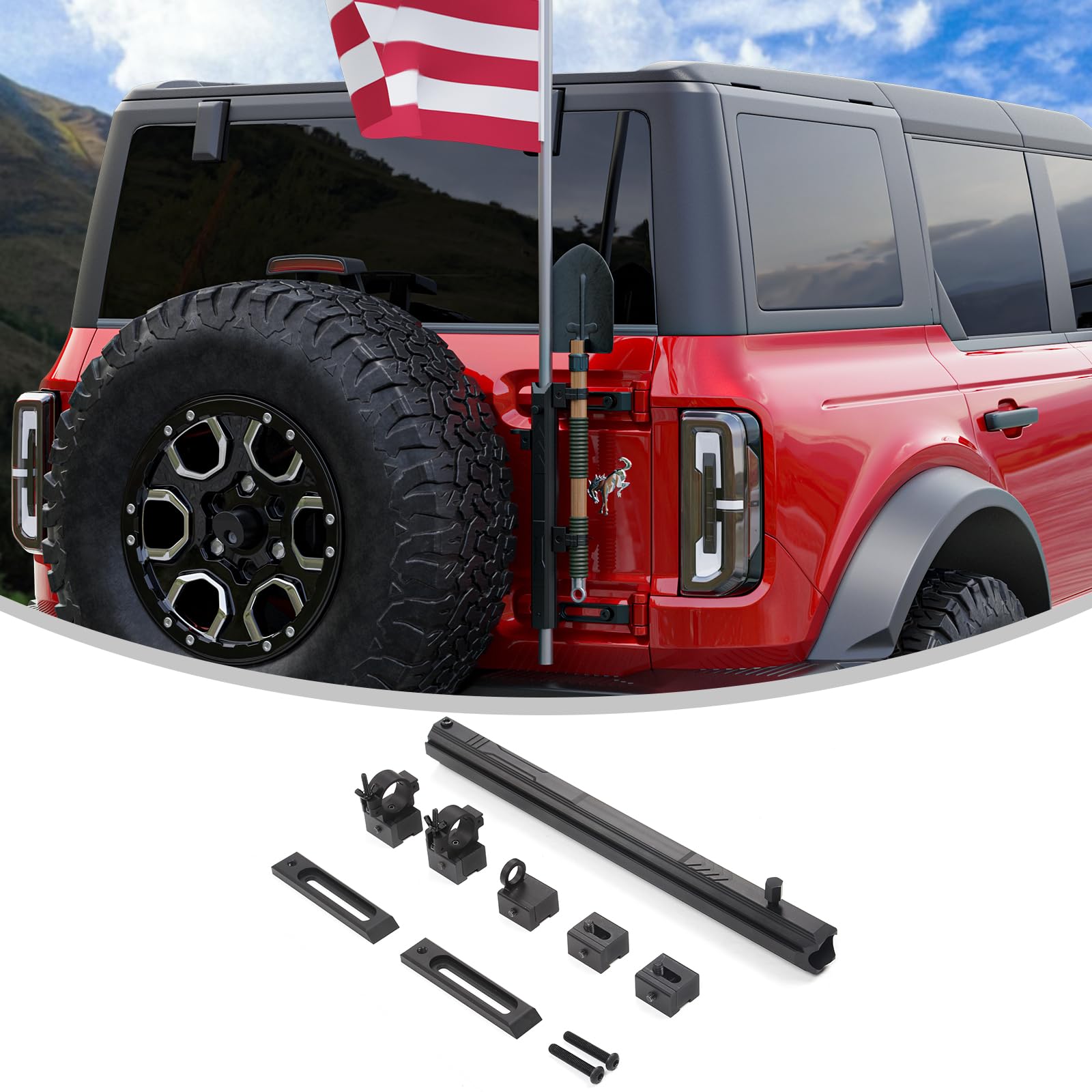 Amazon.com: Mabett Tailgate Flagpole Antenna Mount Holder for Ford ...