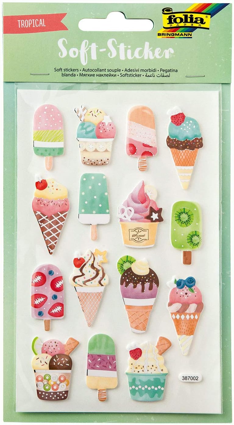 folia 19301 - Soft - Sticker Tropical, hochwertige Sticker aus ...
