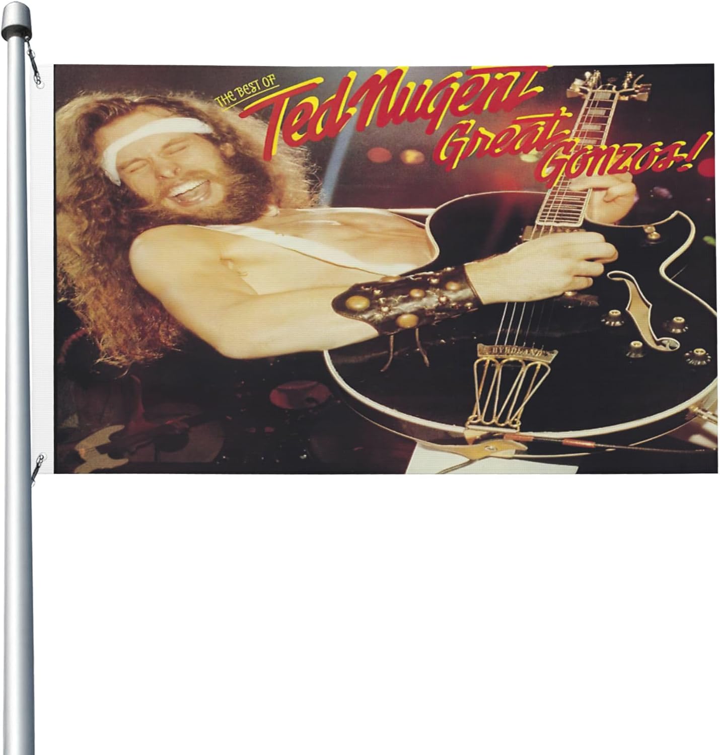 Amazon.com : CASDAEL Ted Singer Nugent Flag 3x5 Ft Double sided With ...