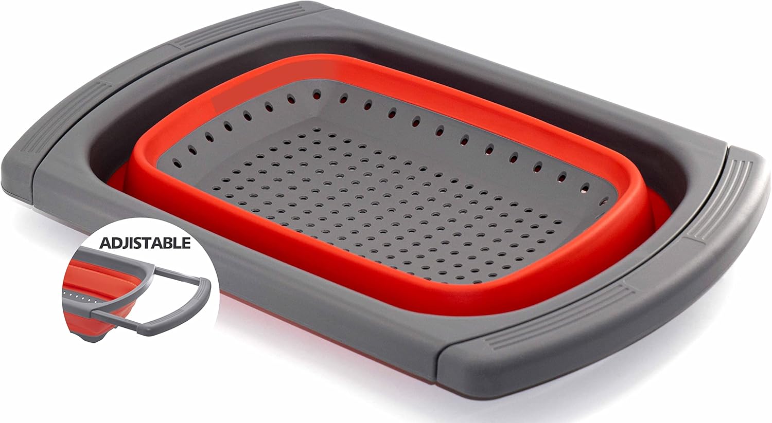 Anaeat Collapsible Colander 6-Quart, Food Grade Kitchen Colanders Over ...