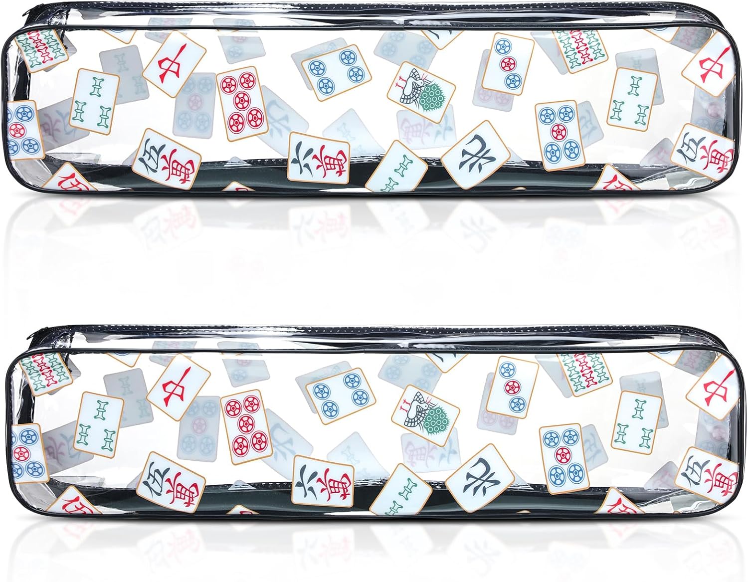 Amazon.com: Clysee 2 Pcs Mahjong Tile Bag Mahjong Racks for Tiles and ...