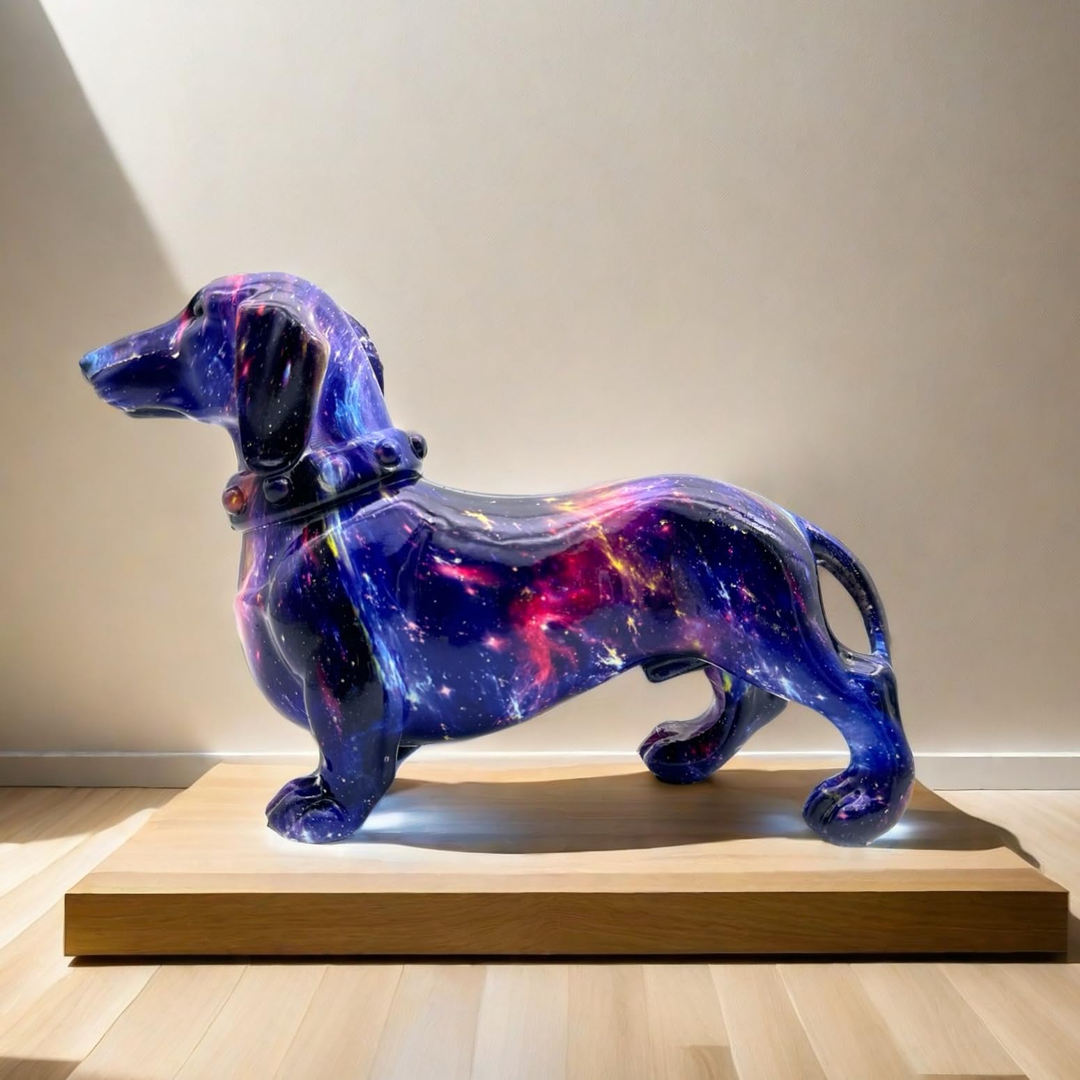 Amazon.com: Art Dachshund Dog Statue Figurine Sculpture Resin ...