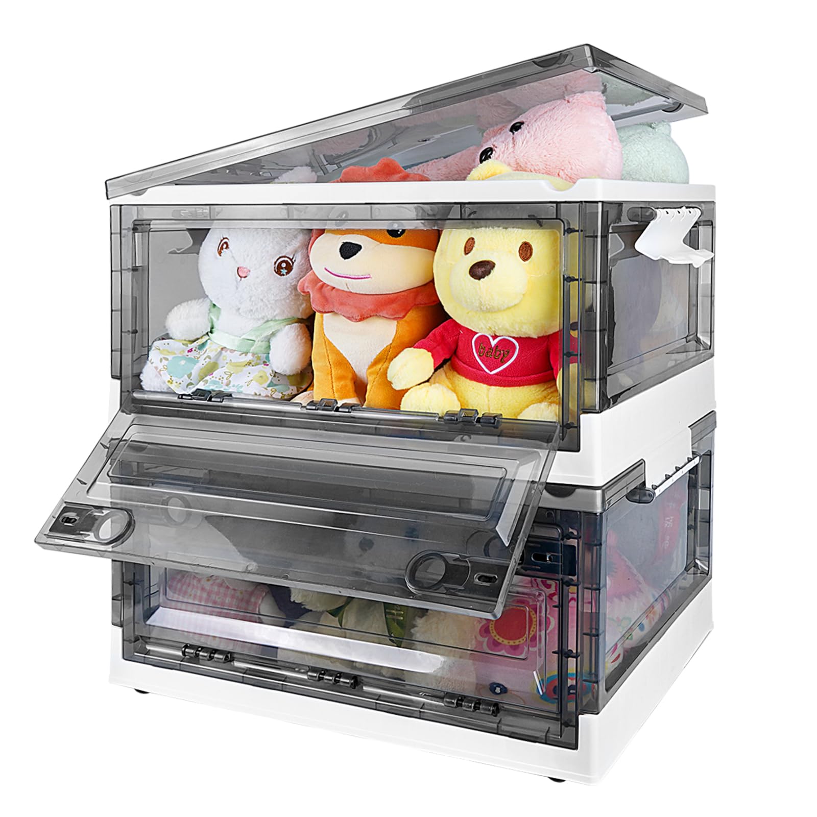 Amazon.com - DR DAPPER Toy Box, Toy Organizers Storage Bins, Stackable ...