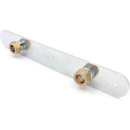 Exposed Shower Fixing Bracket Plate Thermostatic Mixer Bar Valve Wall ...