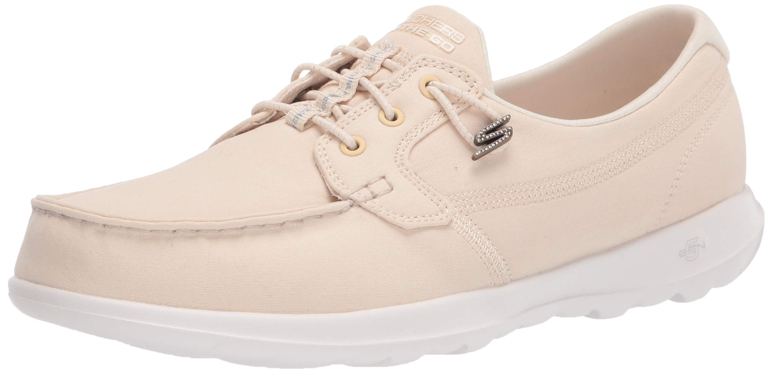 Buy Skechers GO WALK LITE LINEN E-Z FIT womens Boat Shoe Online at ...
