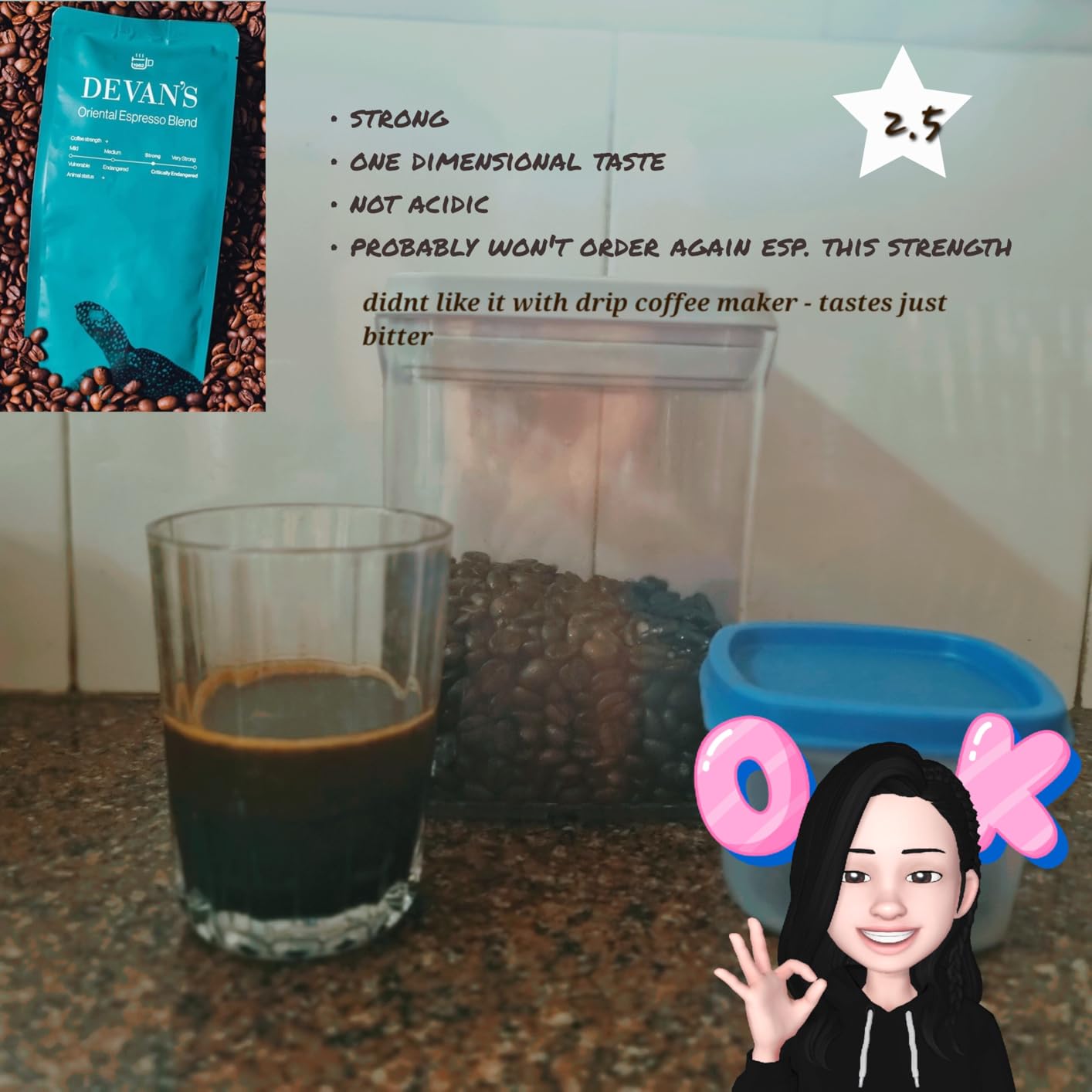 1962 Devan's Oriental Espresso Coffee Beans Bag-500 Gms Regular Coffee ...