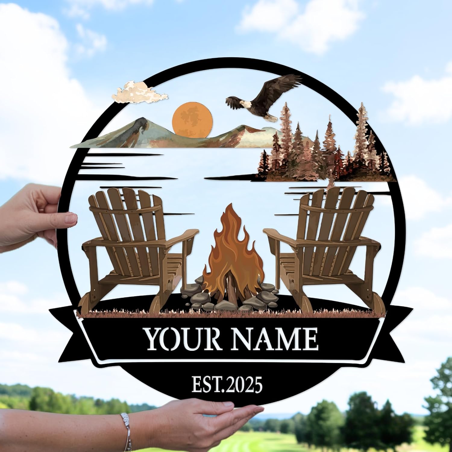 Amazon.com: Personalized RV Decor Sign, Custom Camper Metal Art, Large ...