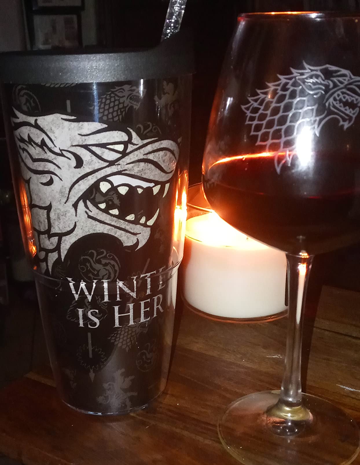 Amazon.com: Tervis HBO Game of Thrones - House Stark Insulated Travel ...