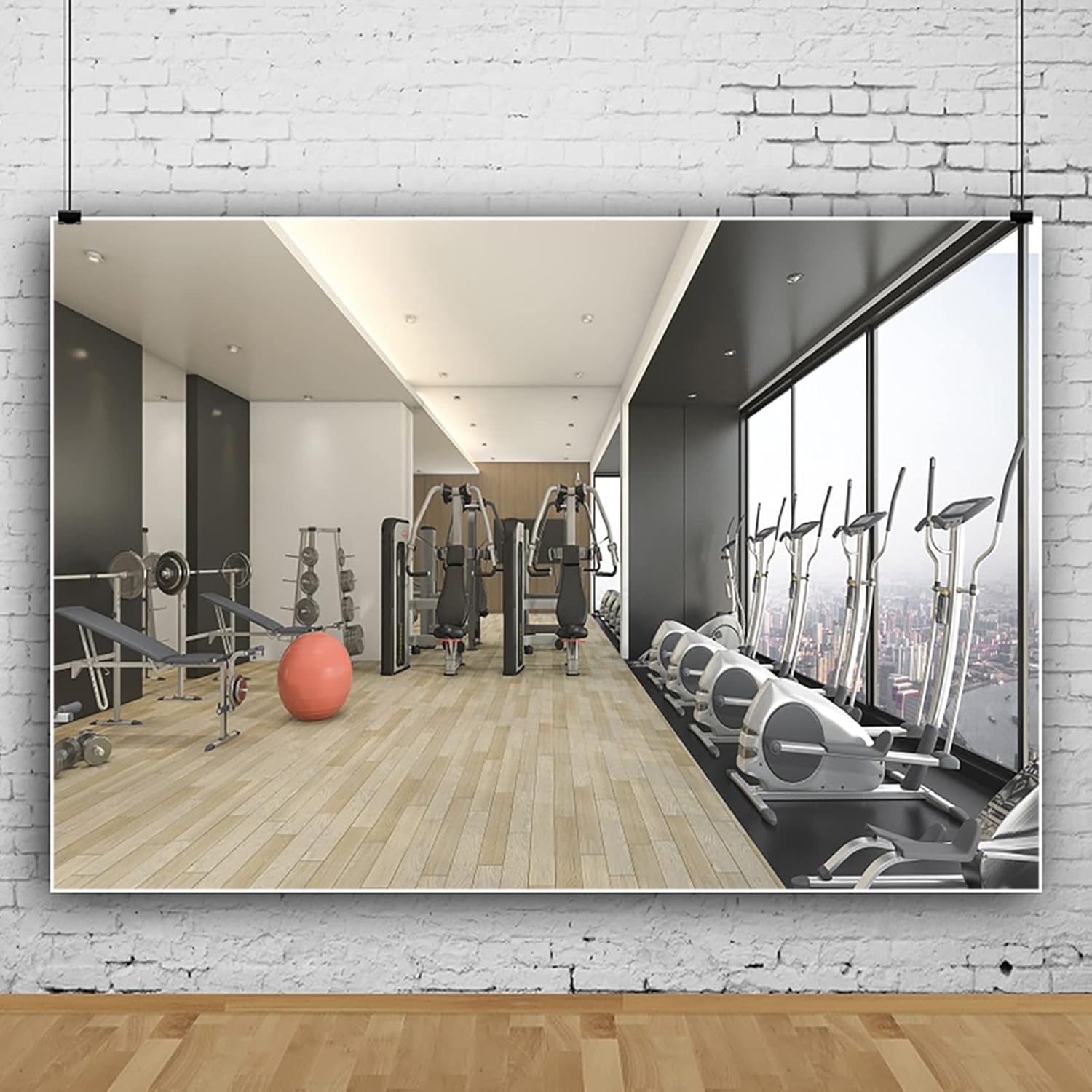Amazon.com : 5x3ft Gym Interior Equipment Backdrops,Indoor Sports Theme ...