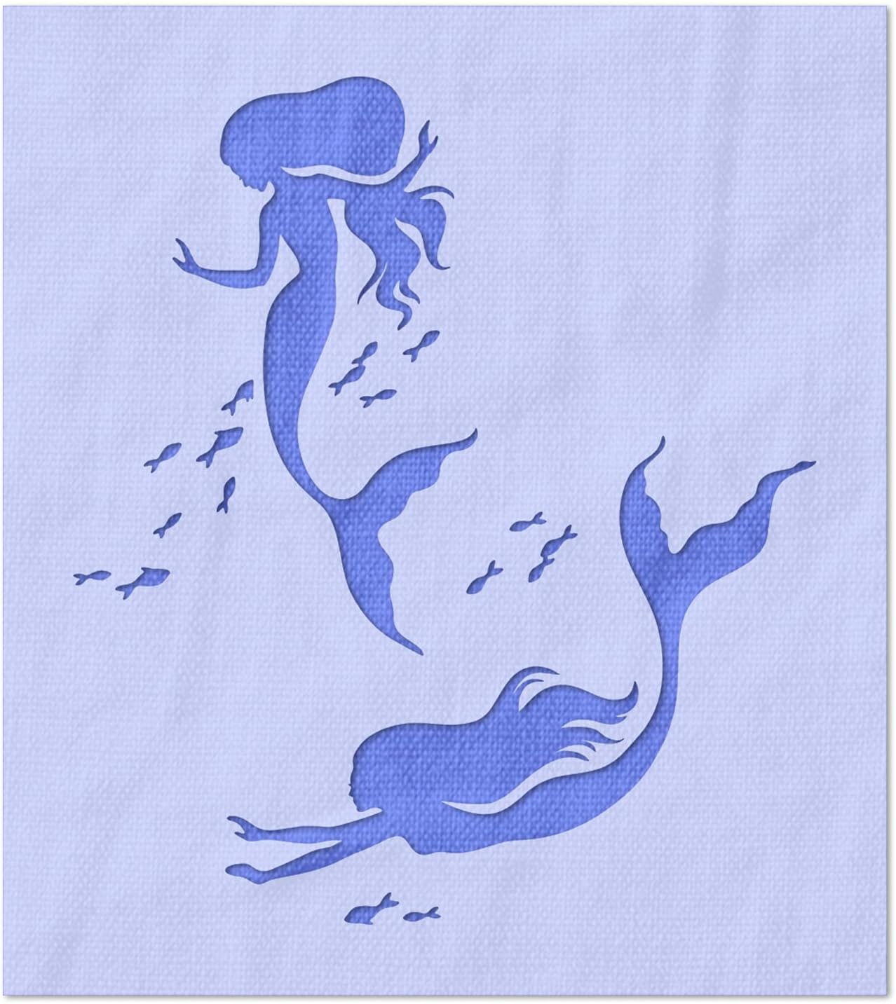 Amazon.com : Stencil Stop Mermaids Stencil - Reusable for DIY Projects ...