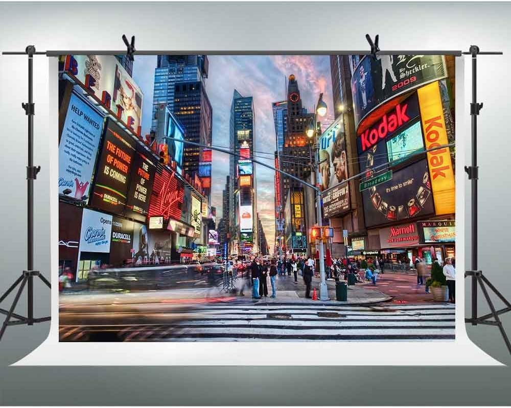 Amazon.com : NYC Time Square Buildings Photo Backdrops Taxi New York ...