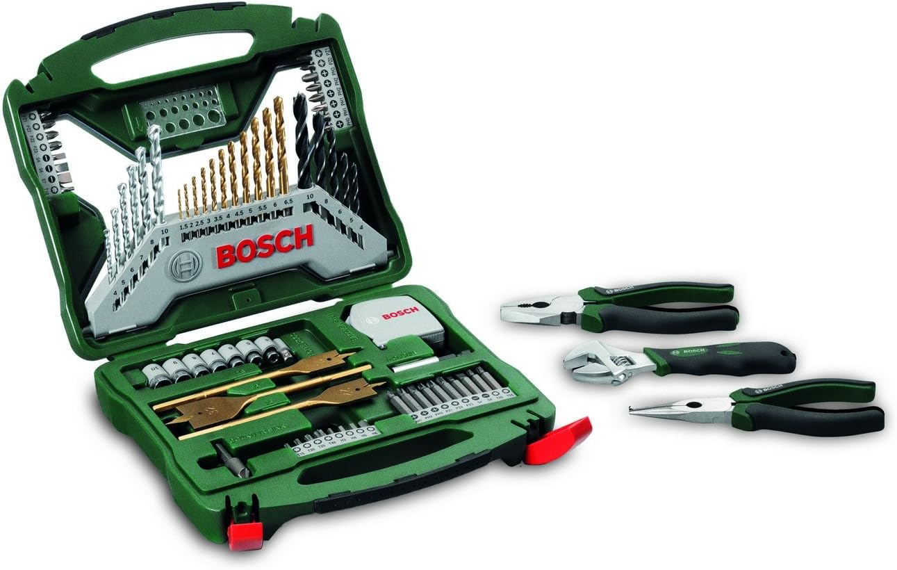 Bosch 2607019331 Titanium Drill and Screwdriver Set (Green and Black ...