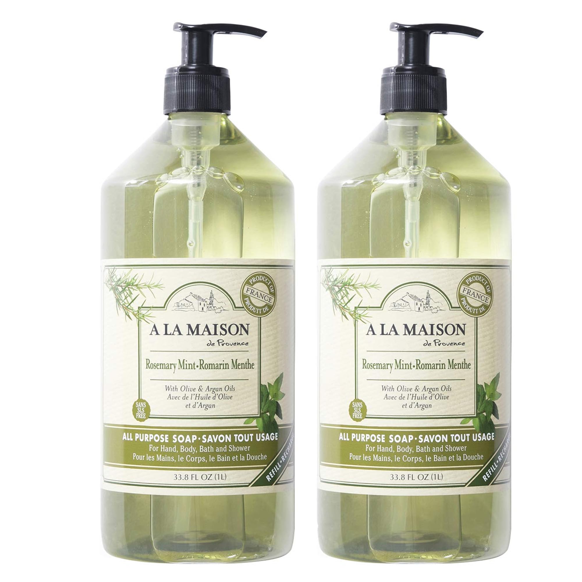 Amazon.com : A LA MAISON French Liquid Hand Soap, Rosemary Mint ...