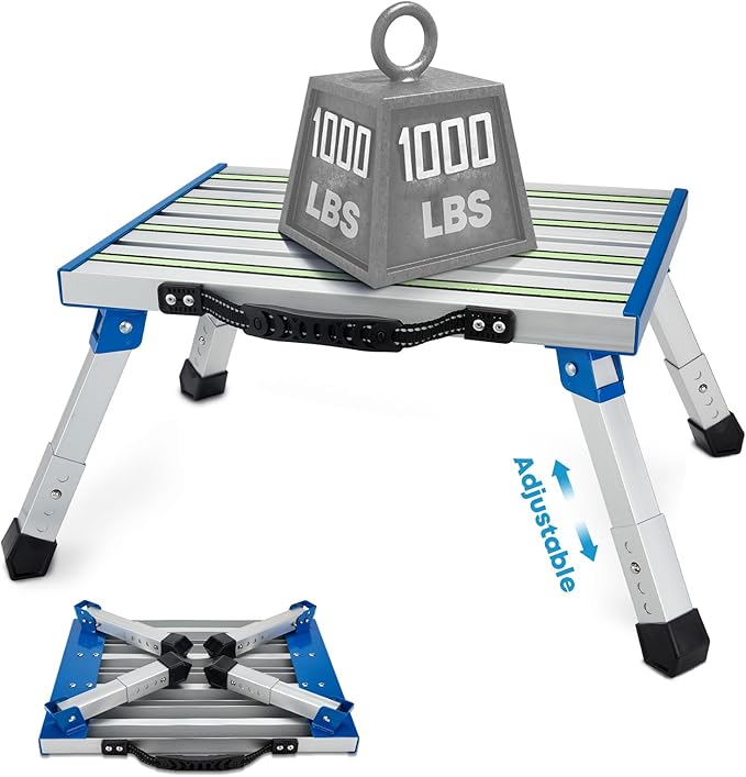 Amazon.com: Kohree RV Steps Stool, Adjustable Height Folding Platform ...