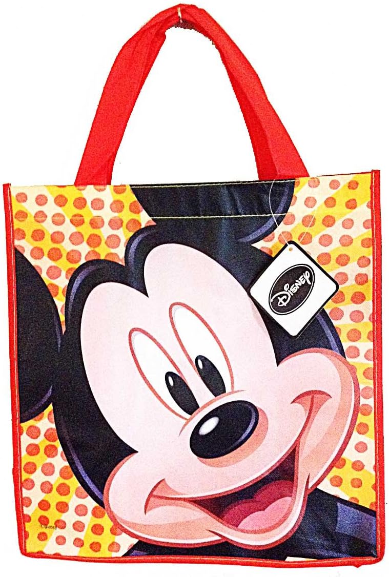 Amazon.com: Disney Minnie Mouse Large Reusable Non-Woven Tote Bag, Pink ...