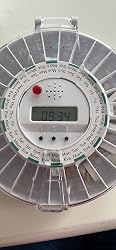 TabTime Automatic Pill Dispenser, 6 Alarms per Day. Clear Lockable lid ...