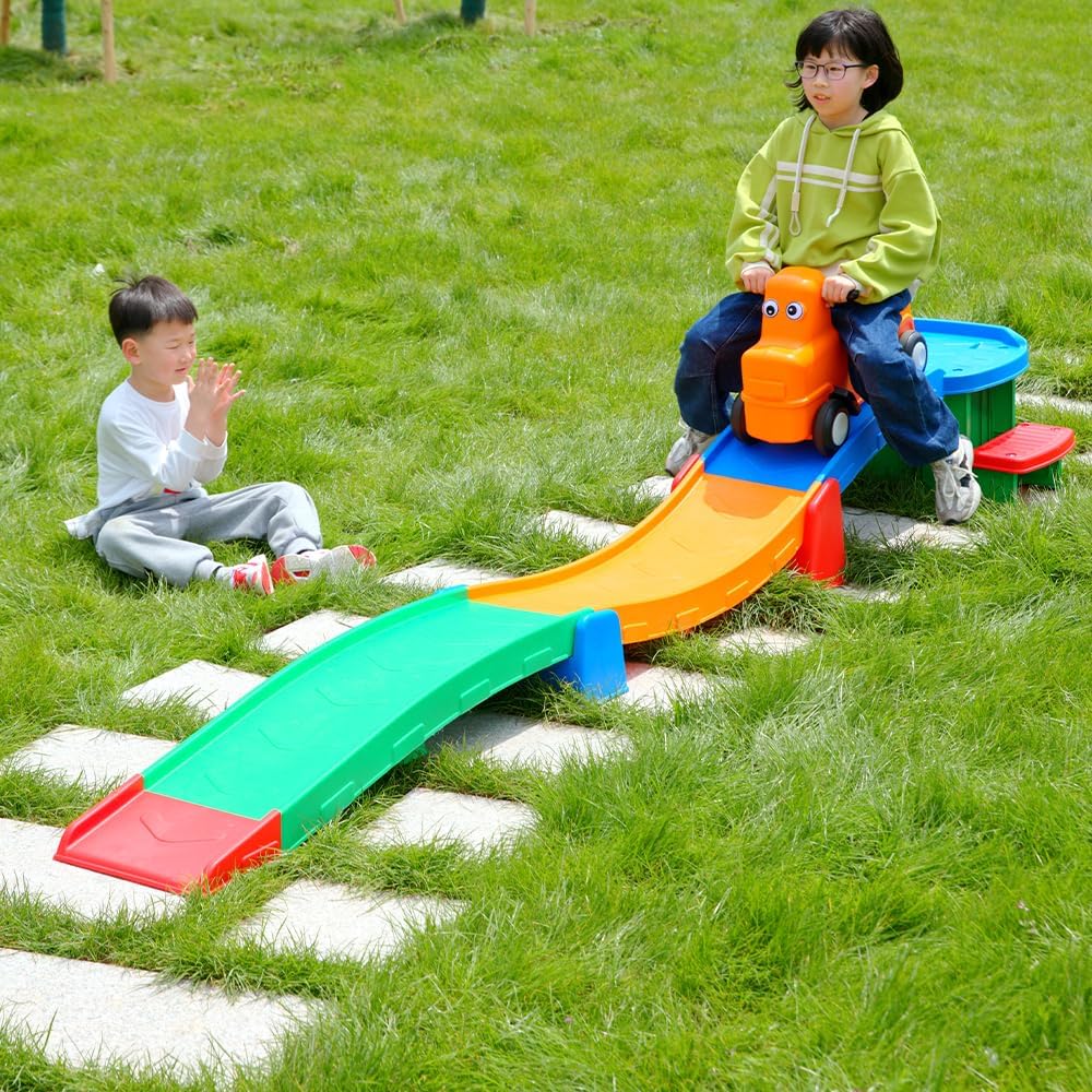 Amazon.com: Kids Roller Coaster Ride on Toy for Toddlers, Indoor ...