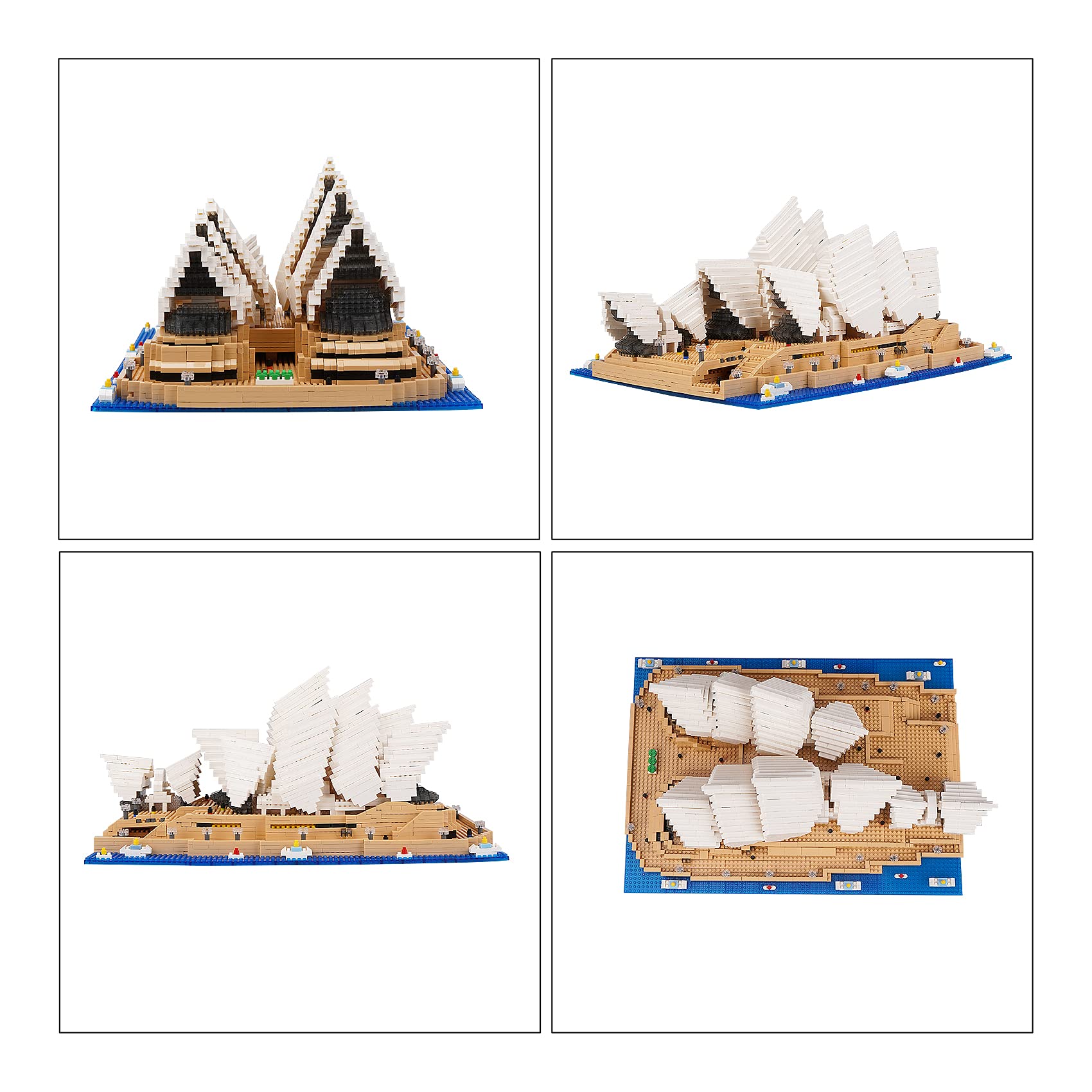 Snapklik.com : Building Blocks Set, Sydney Opera House Model Micro ...