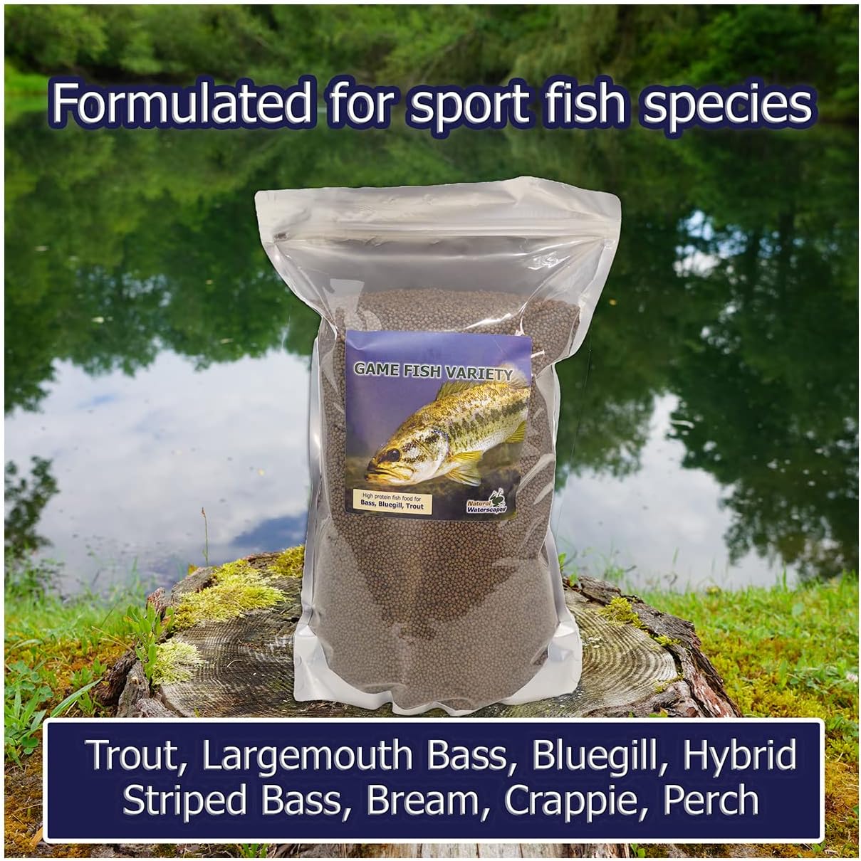 Buy Natural Waterscapes Game Fish Food Variety | Pond and Lake Fish ...