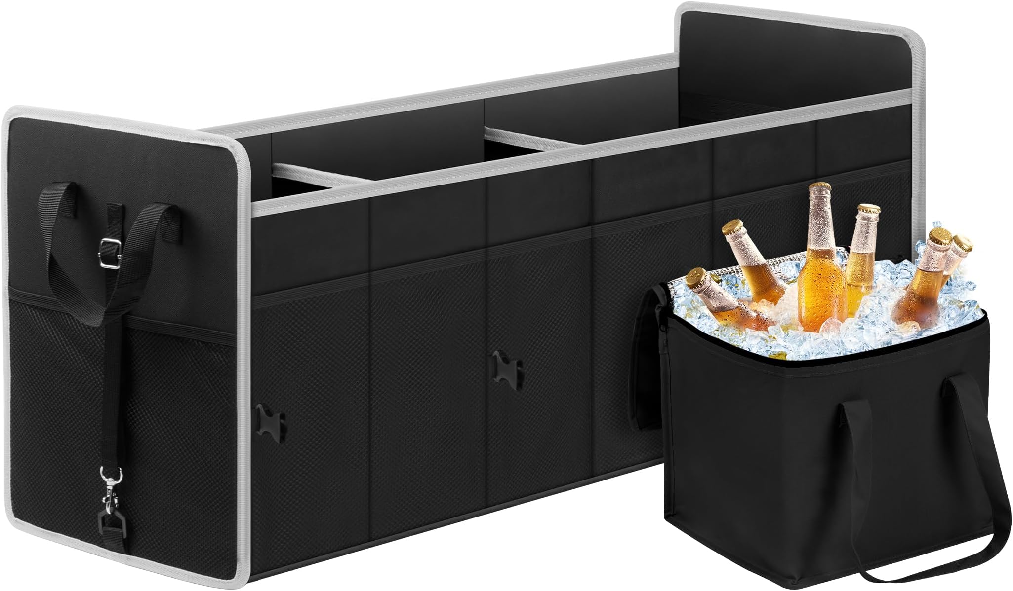 Amazon.com: WerkaSi Trunk Organizer Car Basket Storage Tote Organizer ...