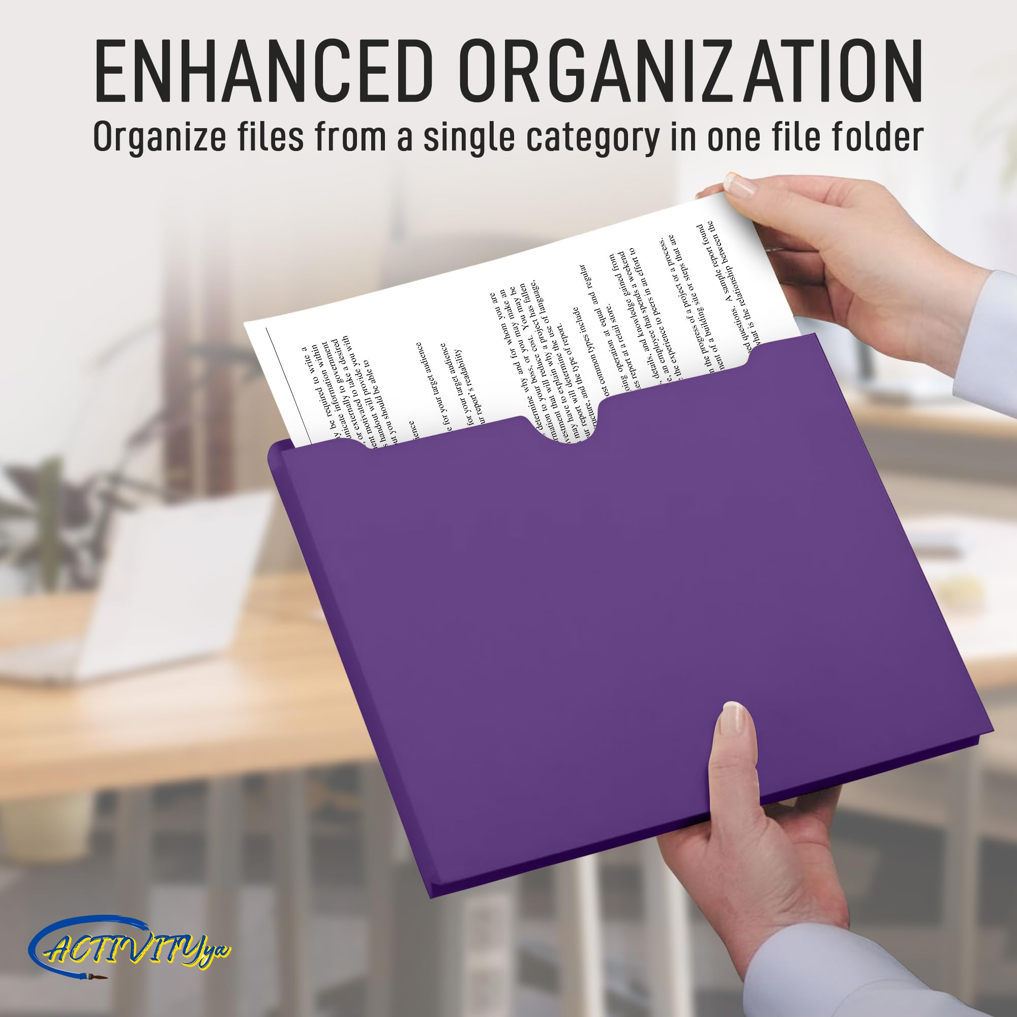 Snapklik.com : Purple File Jackets, 1 Inch Expansion, Letter Size ...