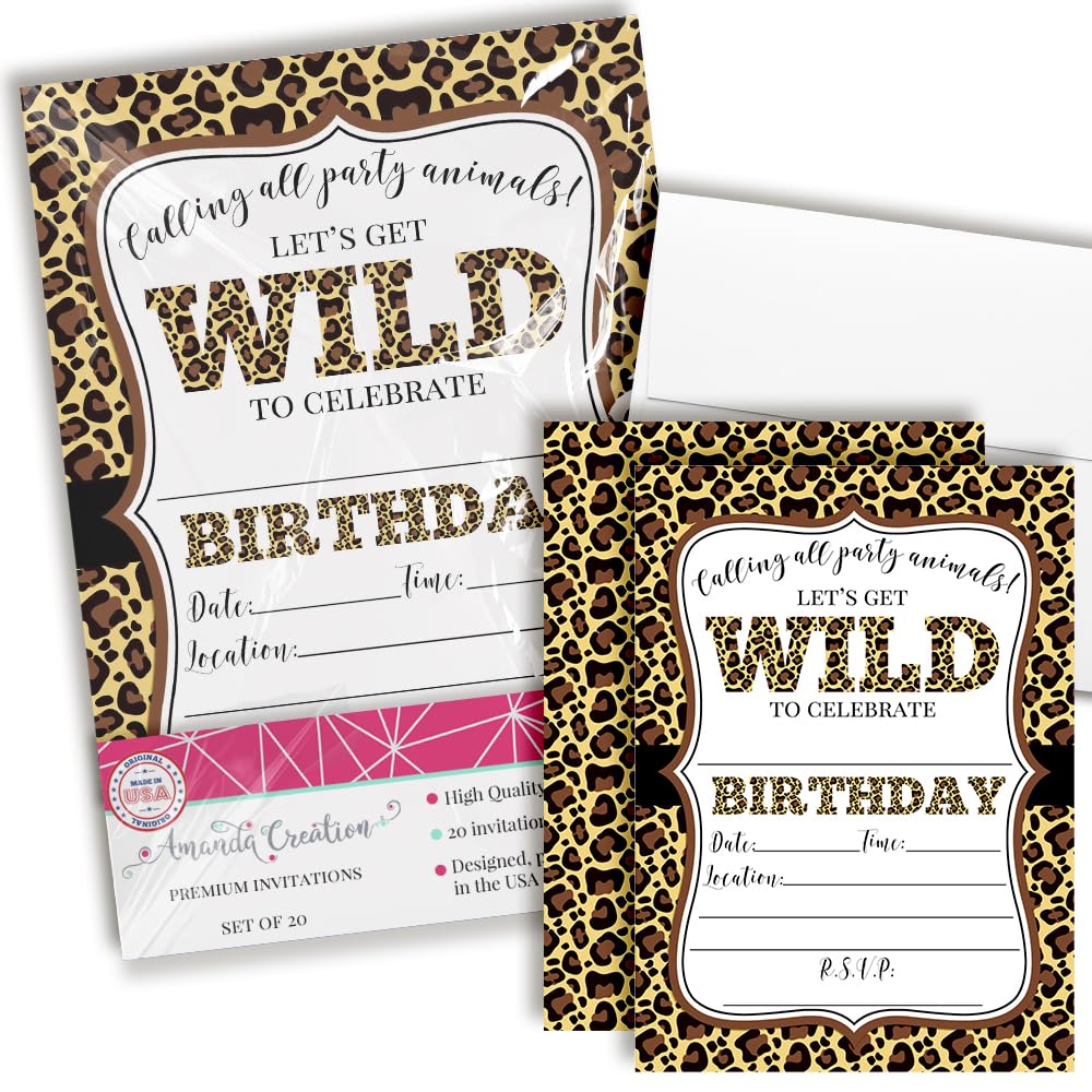 Cheetah Quinceanera Invitations