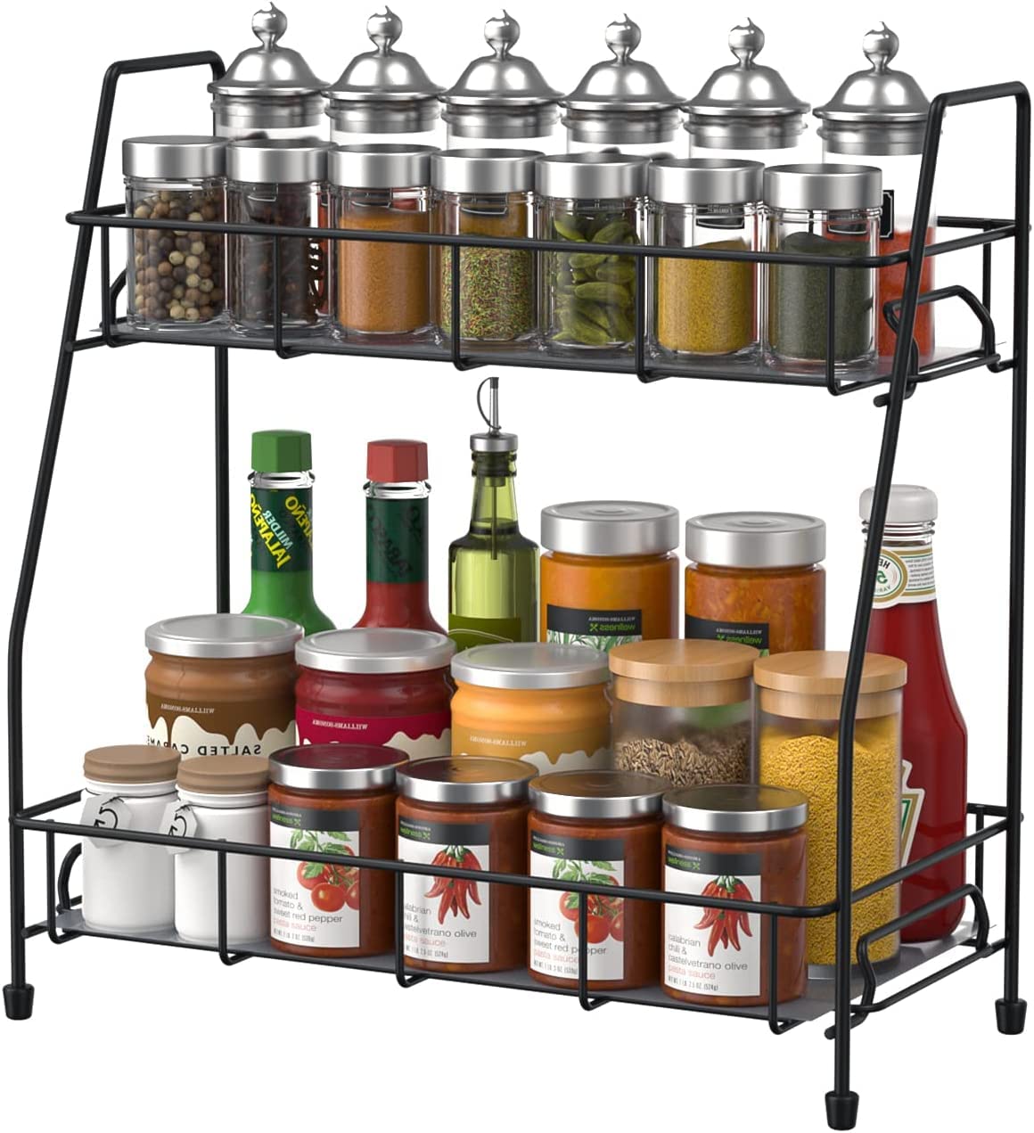 DEW MAT Stainless Steel 2-Tier Kitchen Rack & Organizer Spice Rack ...
