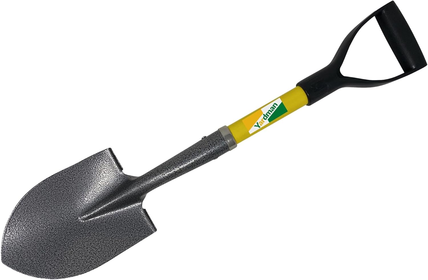 YARDMAN Small Sturdy Mini Spade Shovel - Steel Round Head - Fibreglass ...