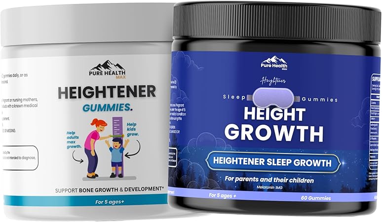 Amazon.com: PURE HEALTH MAX Heightener Gummies + Heightener Sleep ...
