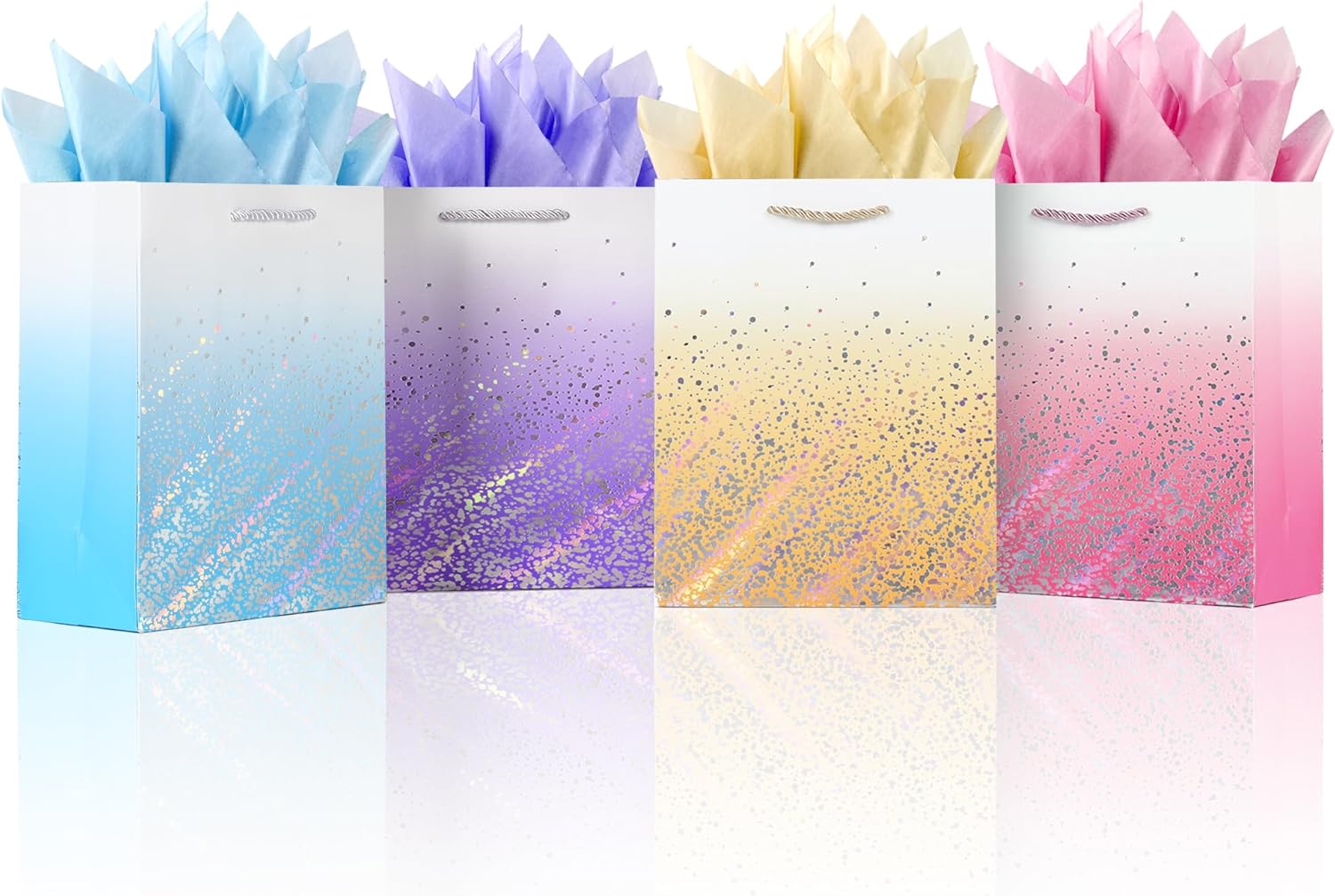 Amazon.com: OfficeCastle 12 PCS Gift Bags, 9x3x7 Inches Small Paper ...