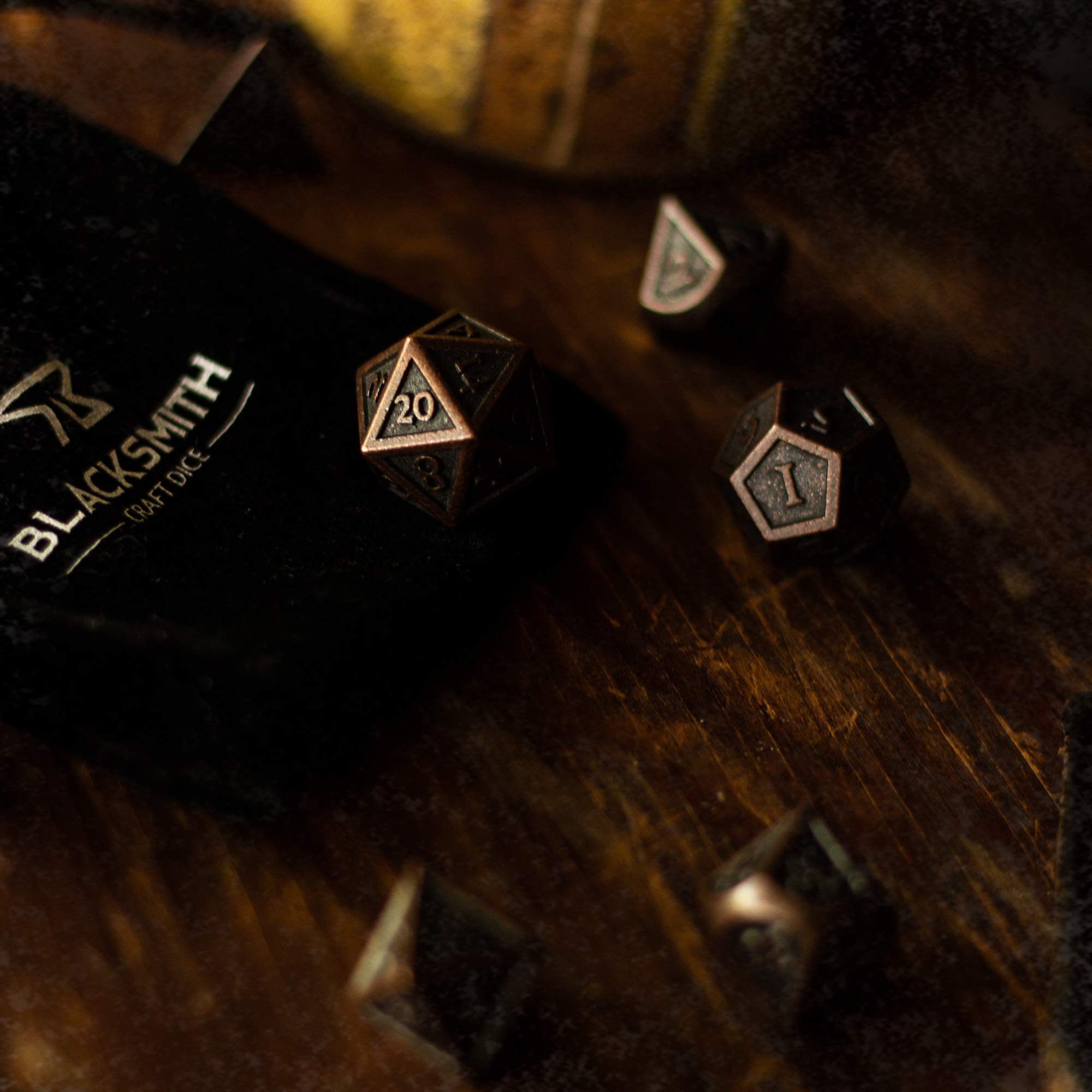 HEIMDALLR Metal DND Dice Set 7pcs - Indestructible Metal Dice Set w ...